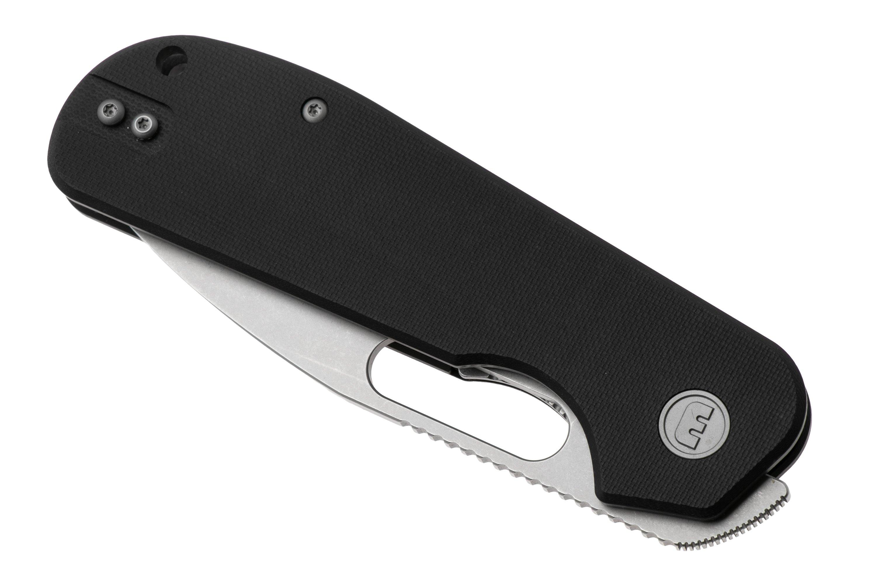 Eutektik EFD EFD-BSW-L Stonewashed 14C28N, Black G10, Linkshänder ...