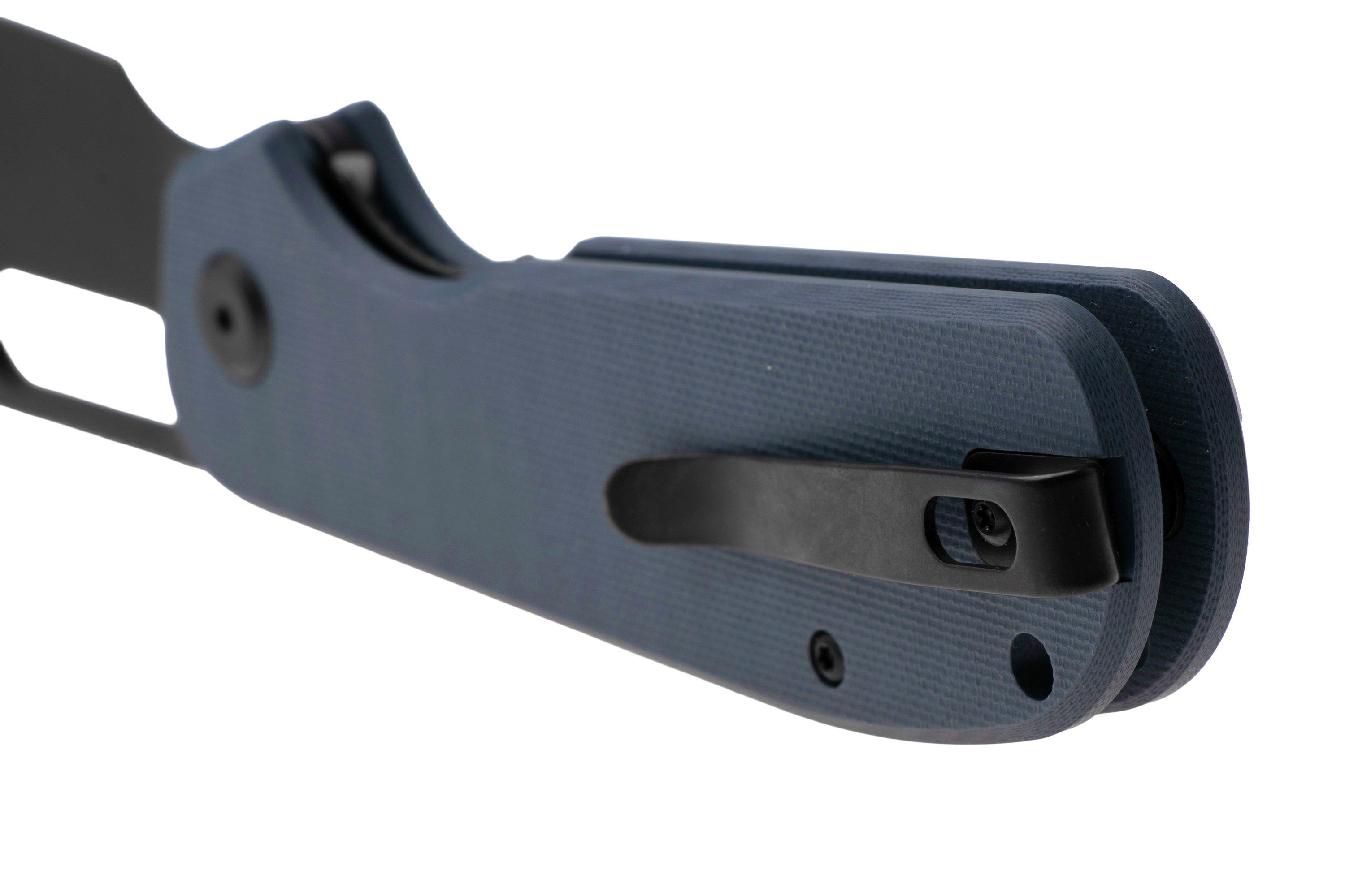 Eutektik EFD EFD-DBW-R Blackwashed 14C28N, Blue G10, navaja | Compras ...