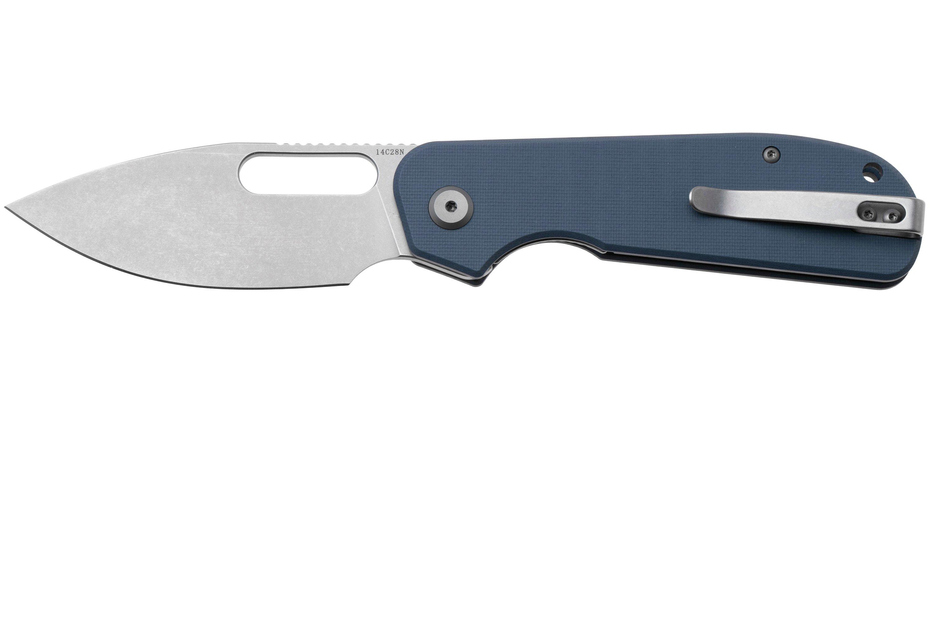 Eutektik EFD EFD-DSW-L Stonewashed 14C28N, Blue G10, navalha para ...