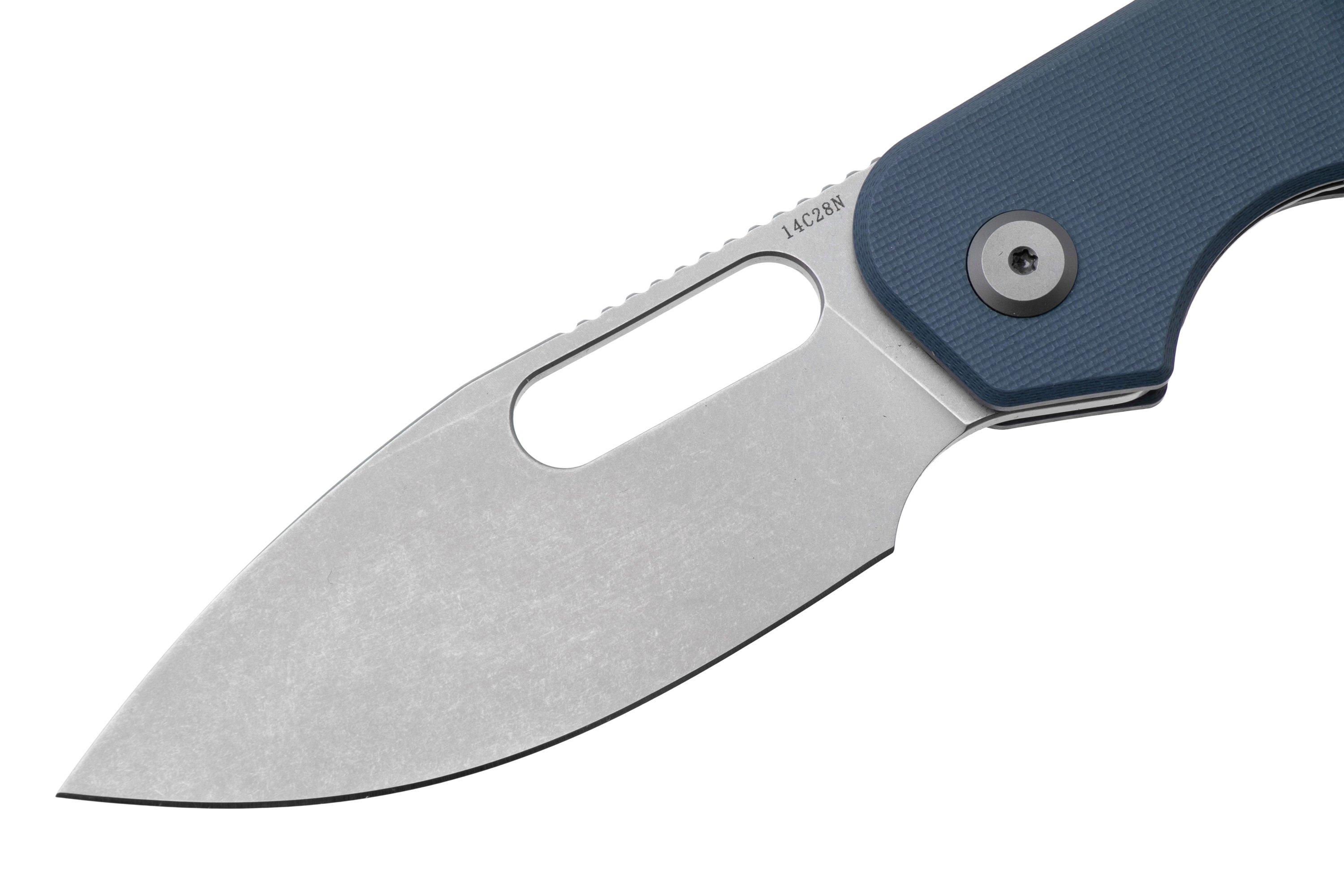 Eutektik EFD EFD-DSW-L Stonewashed 14C28N, Blue G10, navalha para ...