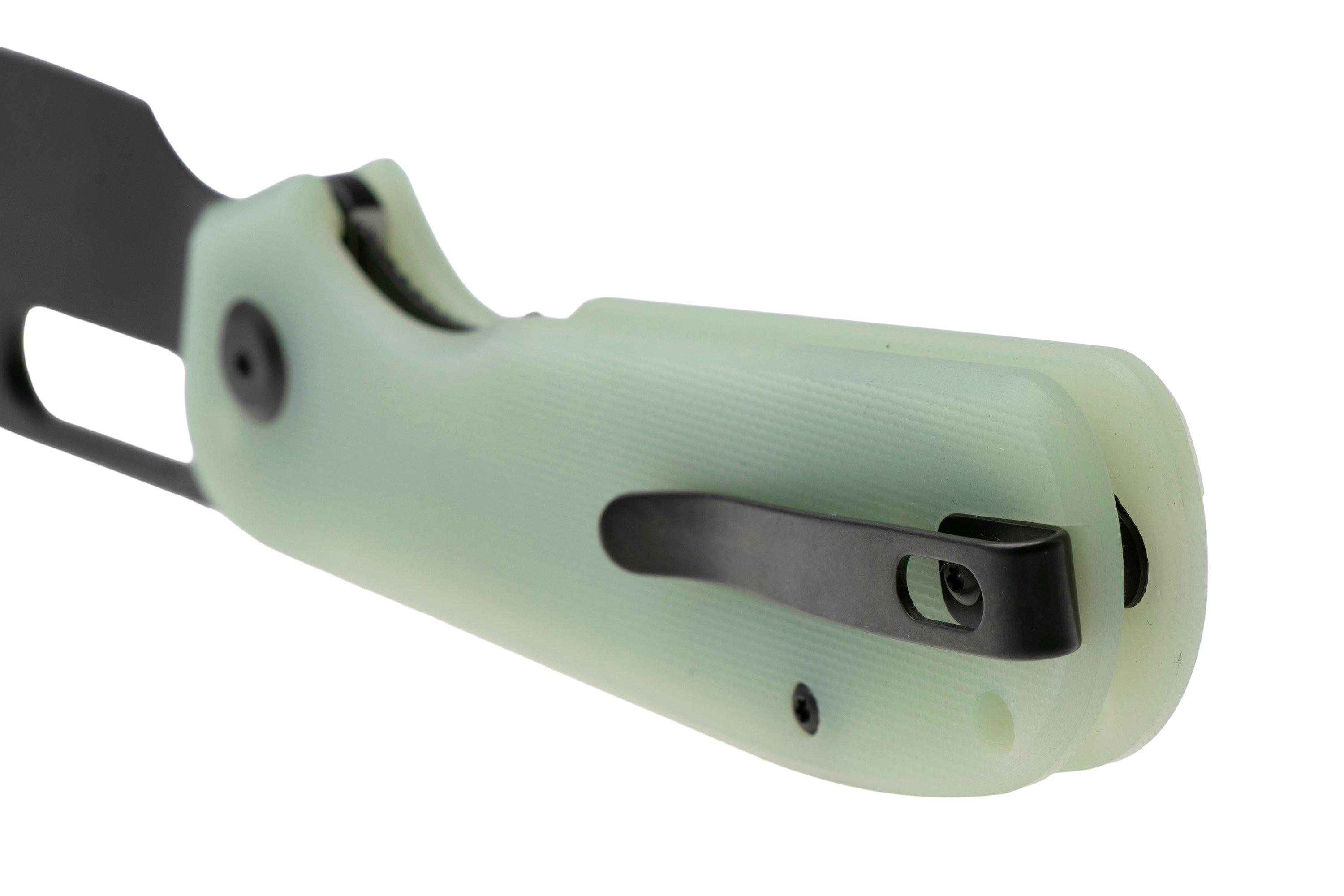 Eutektik EFD EFD-JBW-R Blackwashed 14C28N, Jade G10, pocket knife ...