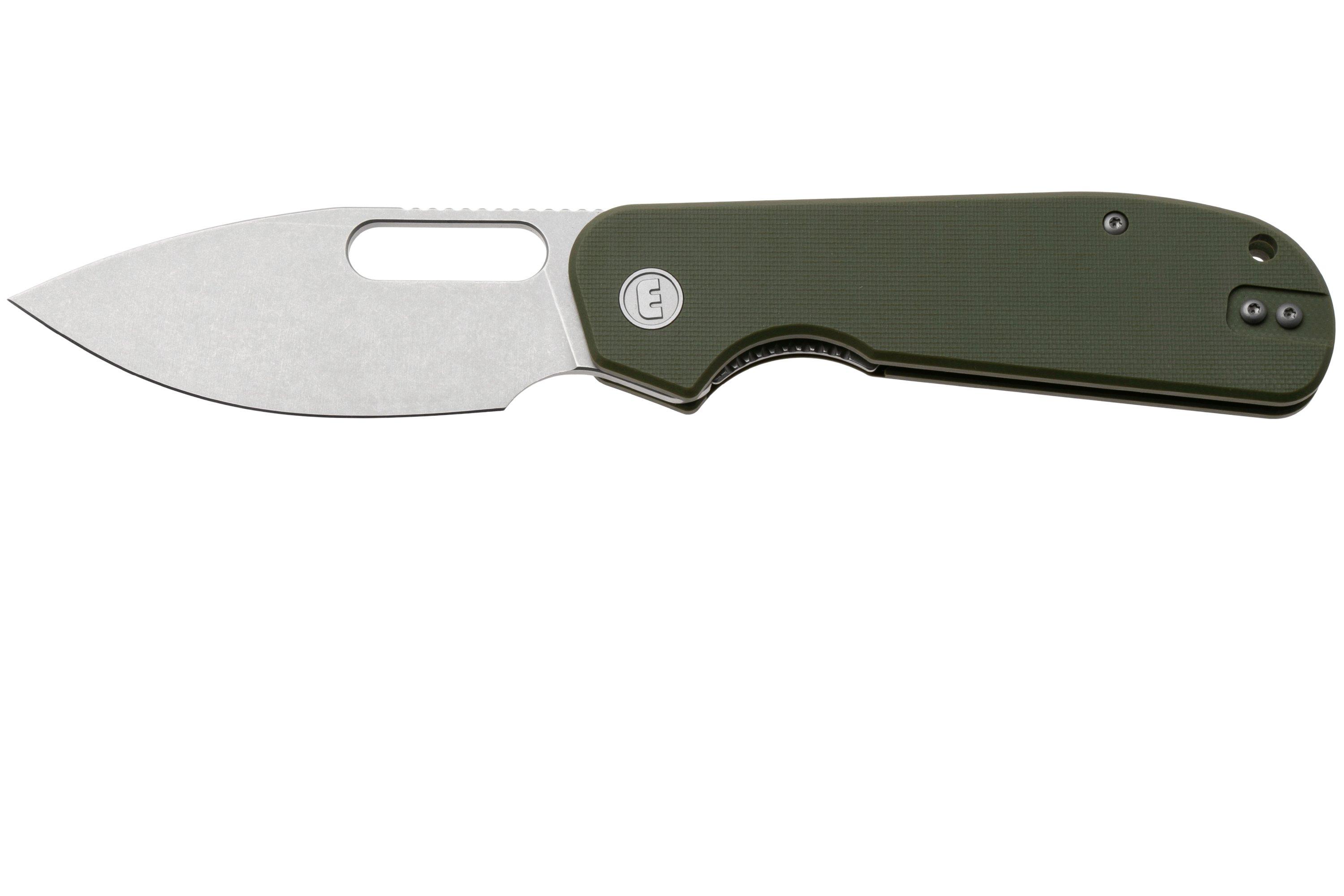 Eutektik EFD EFD-OGSW-R Stonewashed 14C28N, OD Green G10, pocket knife ...