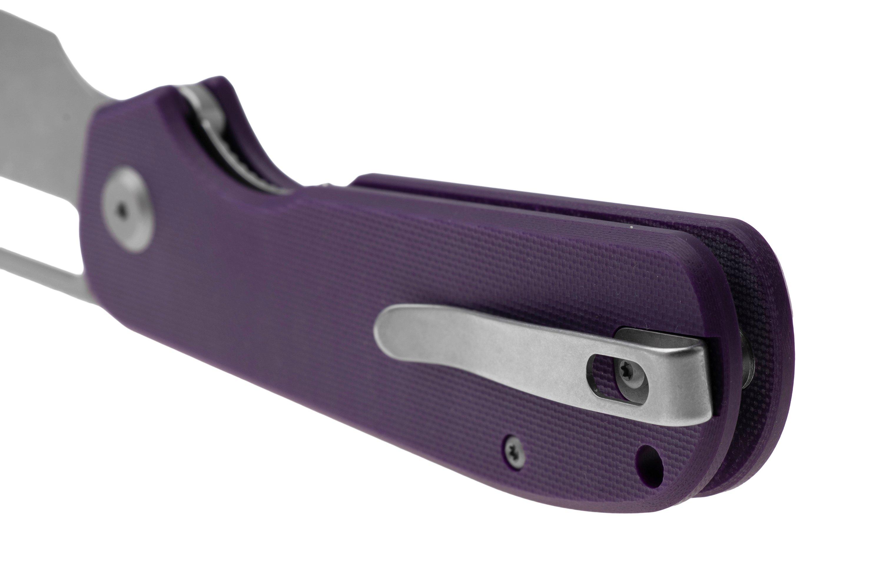 Eutektik EFD EFD-PSW-R Stonewashed 14C28N, Purple G10, couteau de poche | Achetez à prix ...