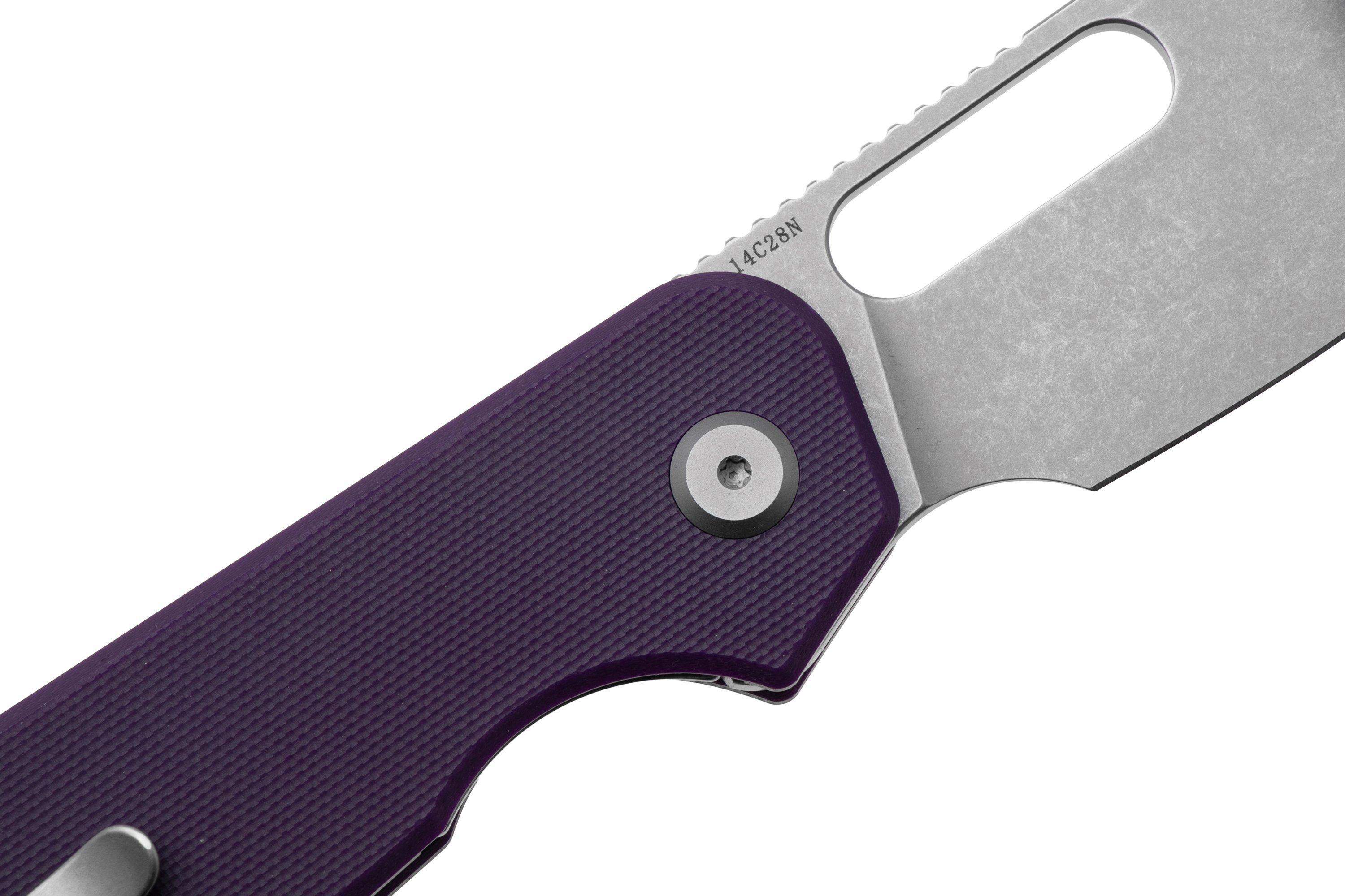 Eutektik EFD EFD-PSW-R Stonewashed 14C28N, Purple G10, zakmes ...