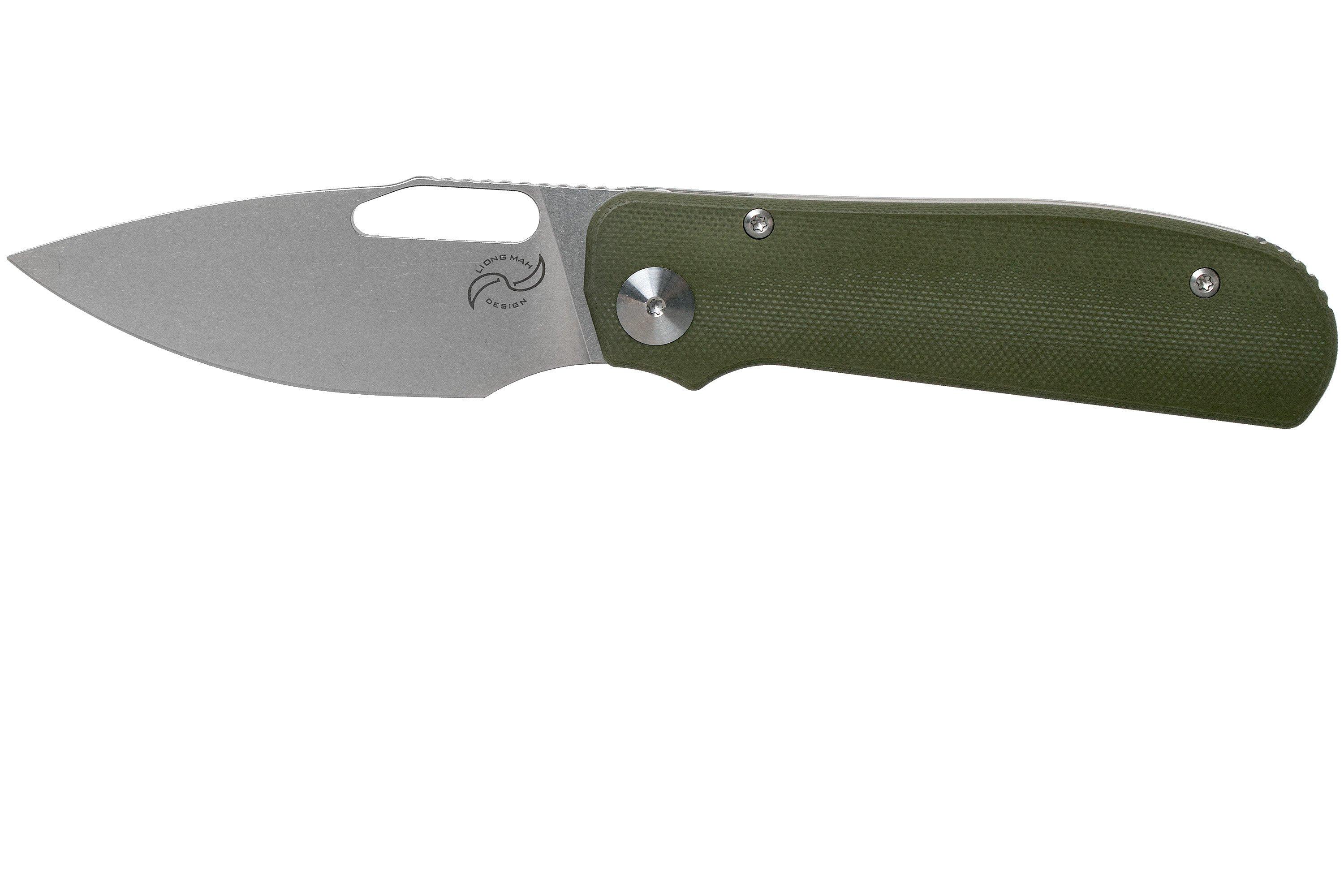 Liong Mah Field Duty EDC, Green G10, pocket knife | Advantageously ...