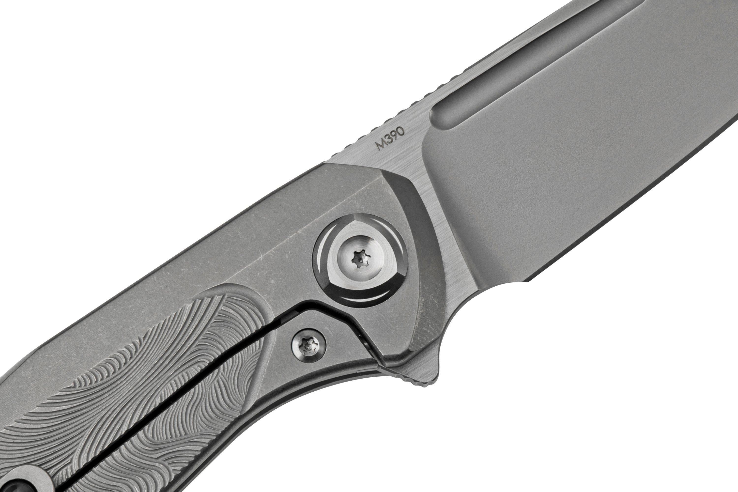Liong Mah GSD v2 GSD2-ST Sculpted Titanium pocket knife ...