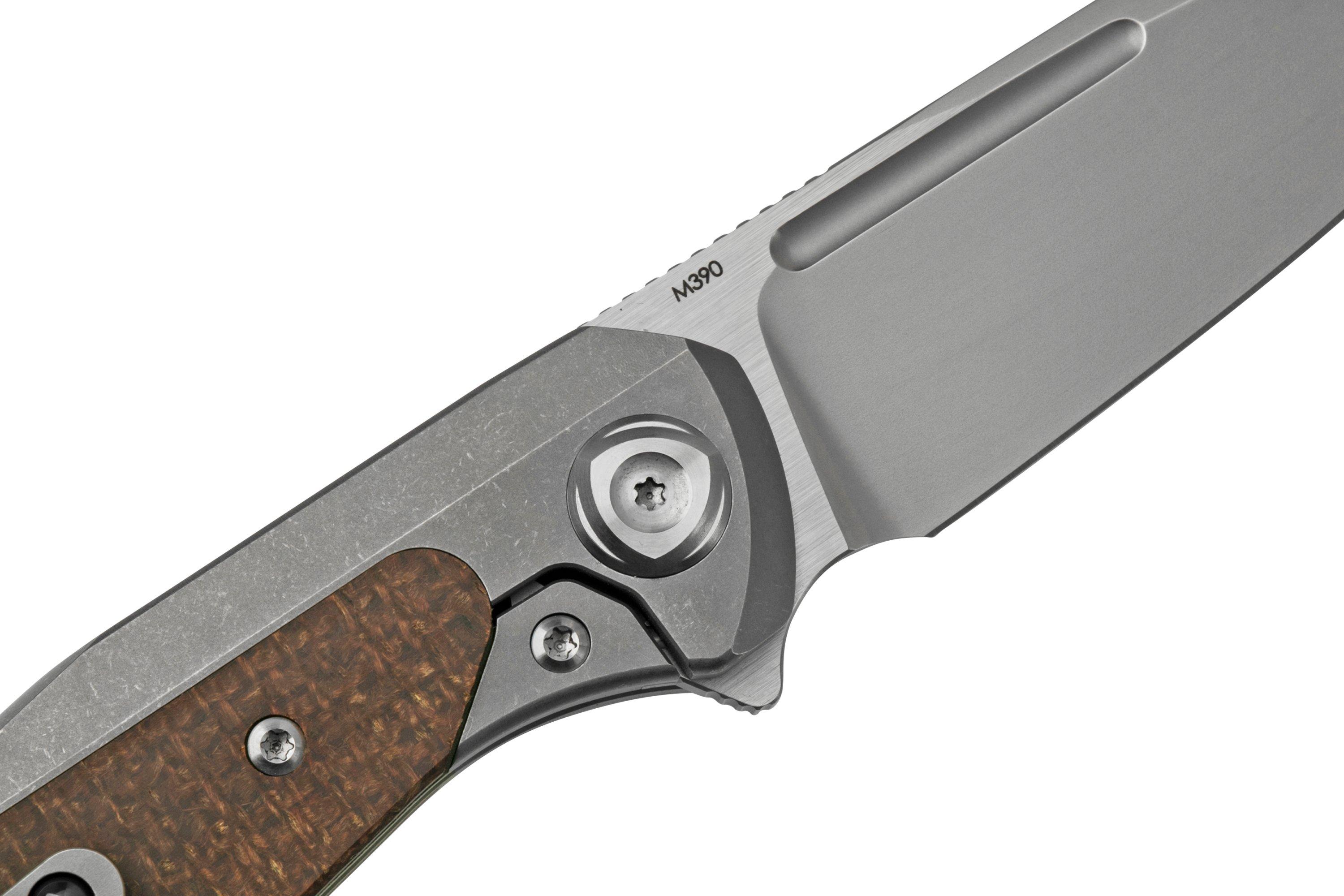 Liong Mah GSD v2 GSD2-BM Burlap Micarta Inlay pocket knife ...