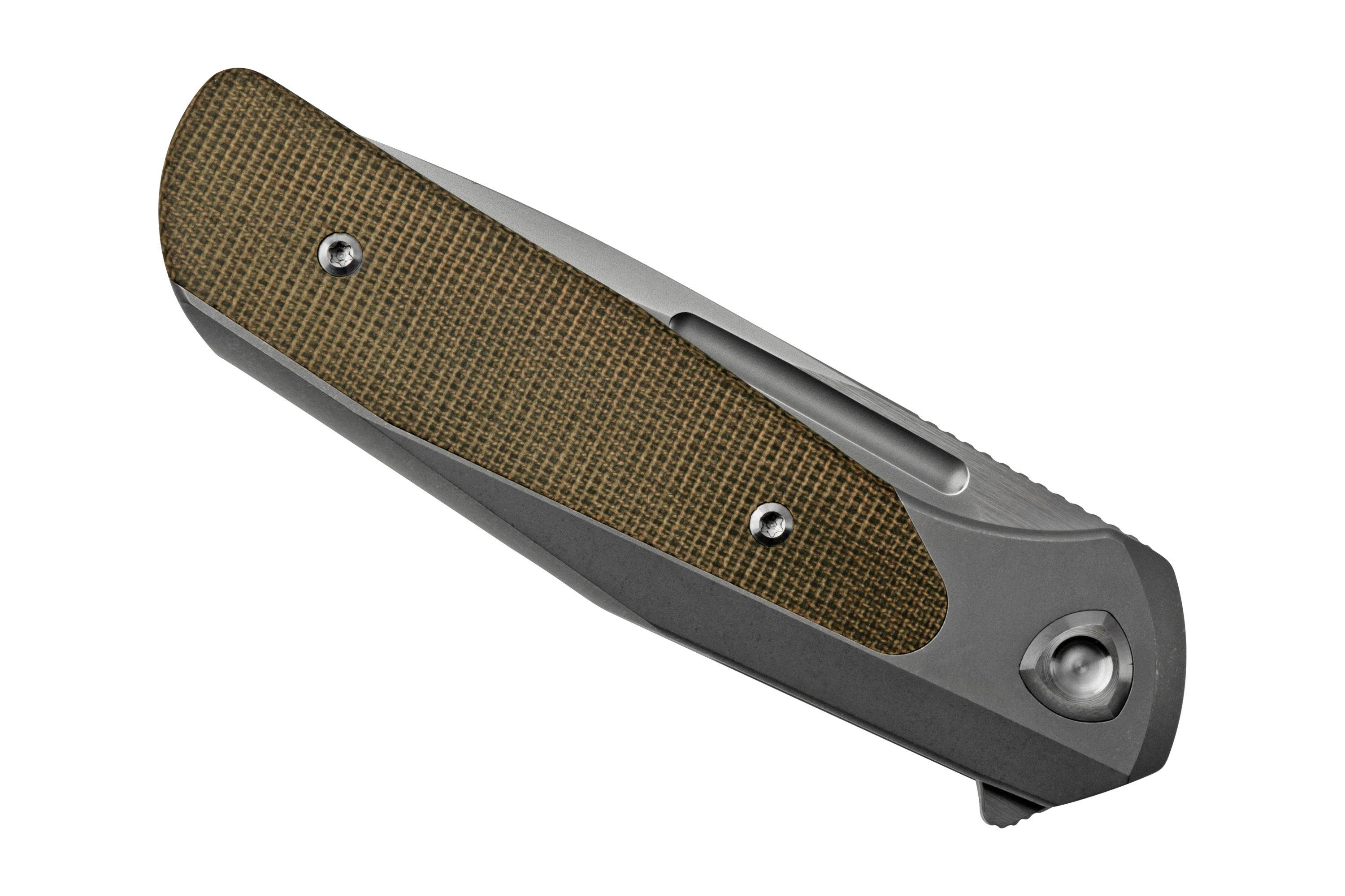 Liong Mah GSD v2 Green Micarta Inlay zakmes | Voordelig kopen bij ...