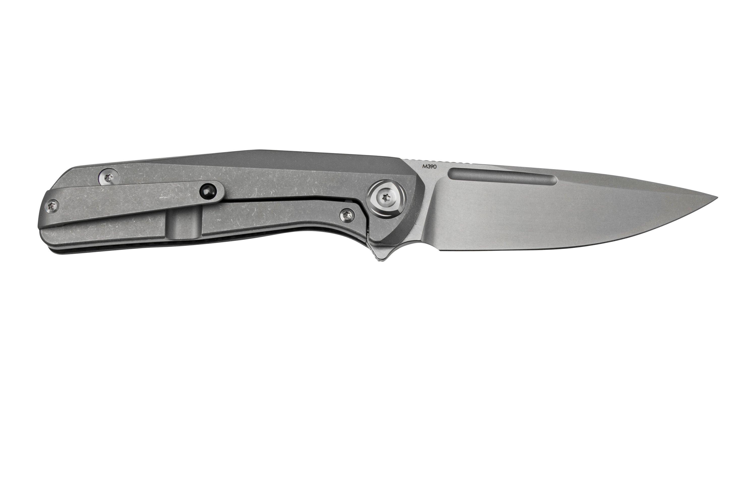 Liong Mah GSD v2 GSD2-HTCF Half Titanium Half Carbon Fiber pocket knife ...
