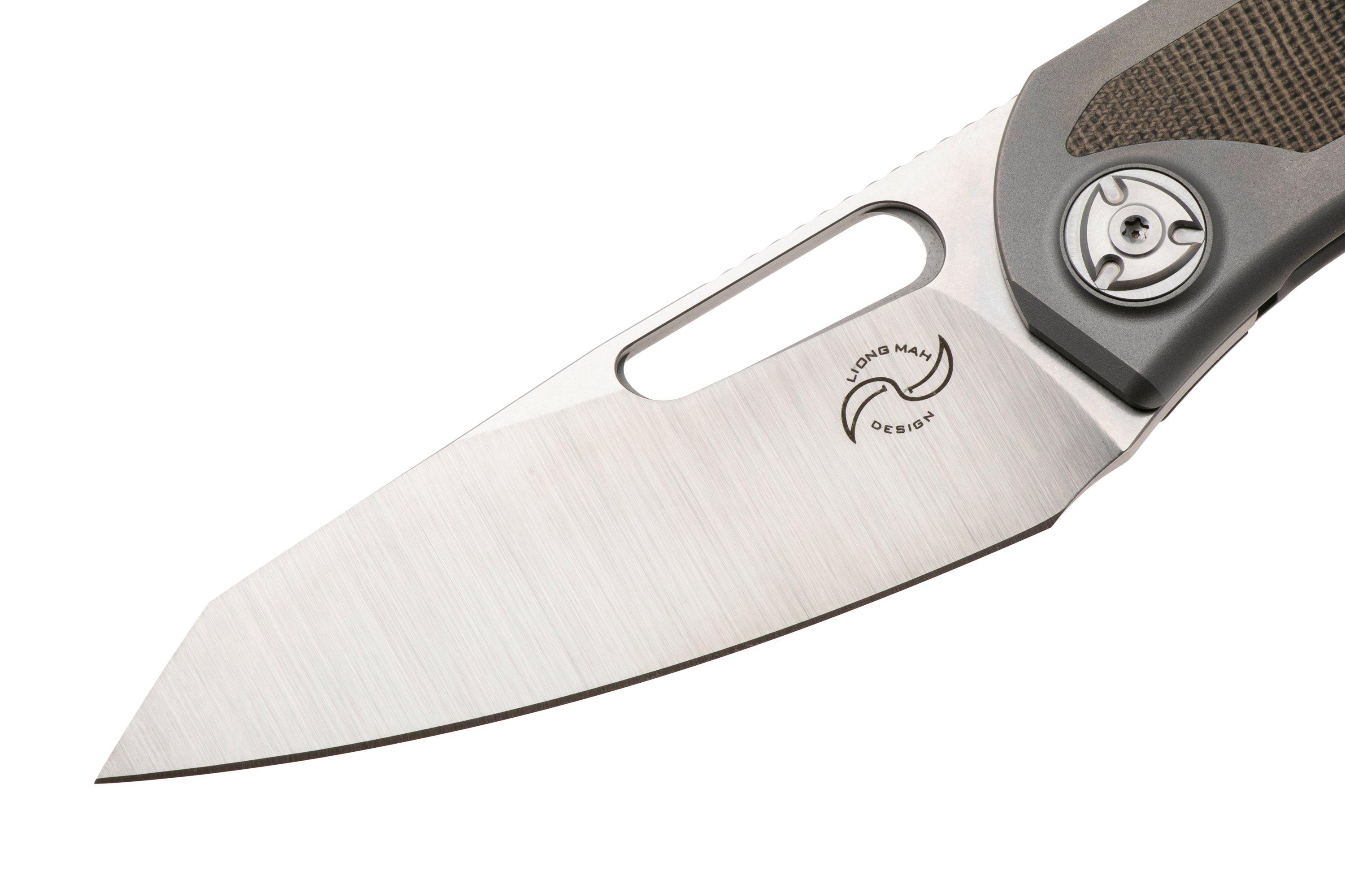 Liong Mah KUF V2 Kitchen Utility Folder, Green Canvas Micarta pocket ...