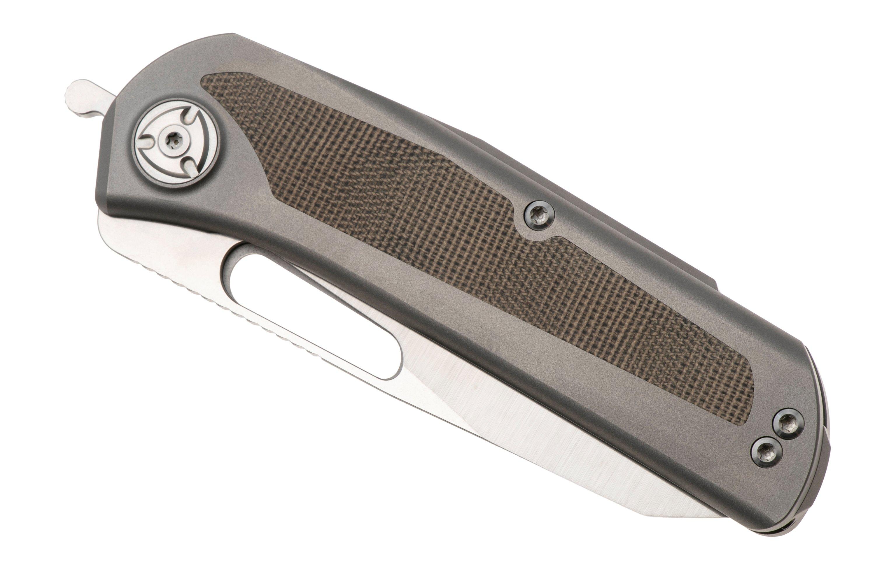 Liong Mah KUF V2 Kitchen Utility Folder, Green Canvas Micarta pocket ...