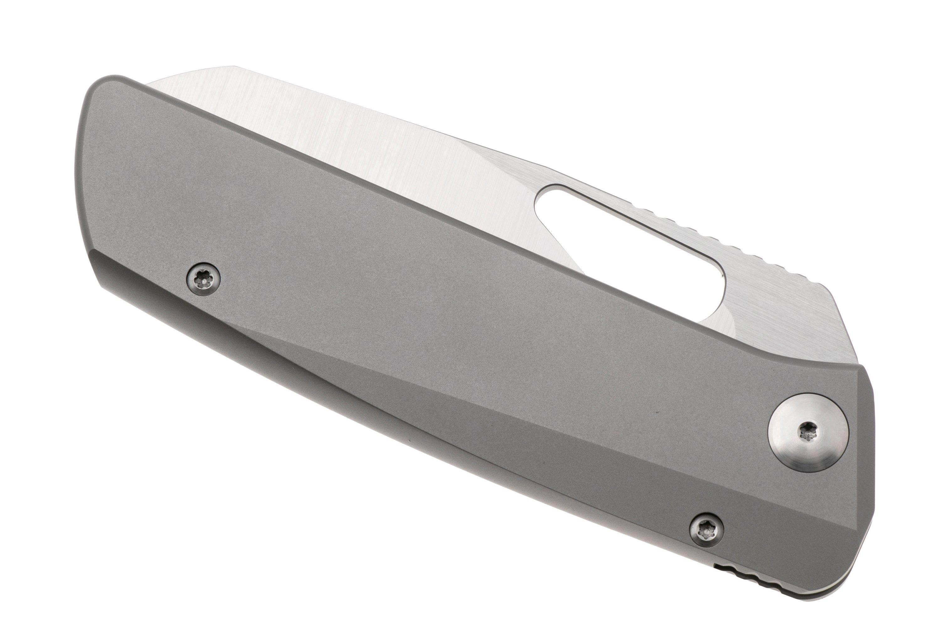 Liong Mah KUF 3.5 Satin MagnaCut, Titanium, pocket knife ...