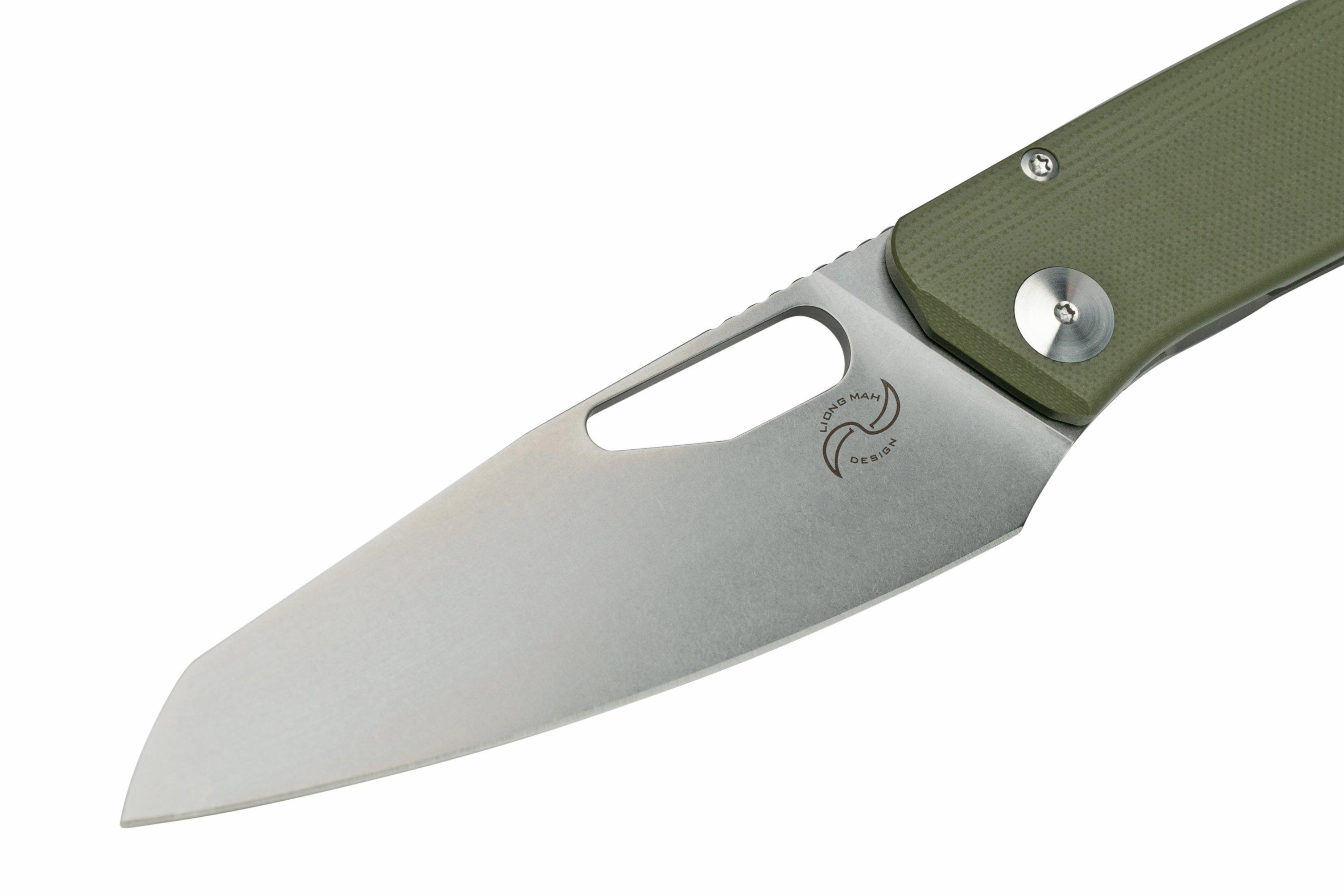 Liong Mah KUF-EDC 4.0 Green G10 pocket knife, Liong Mah design ...