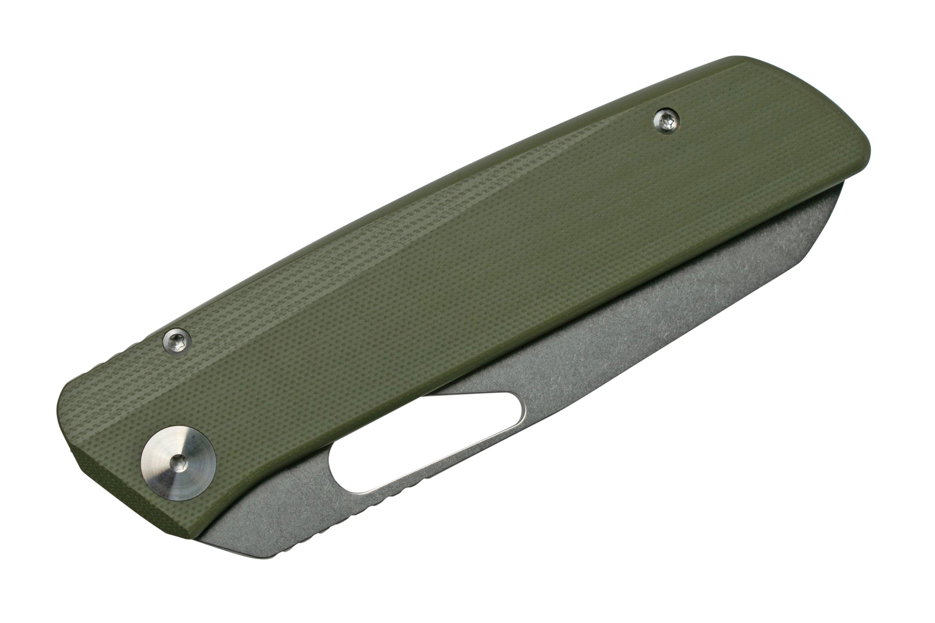 Liong Mah KUF-EDC 4.0 Green G10 pocket knife, Liong Mah design ...