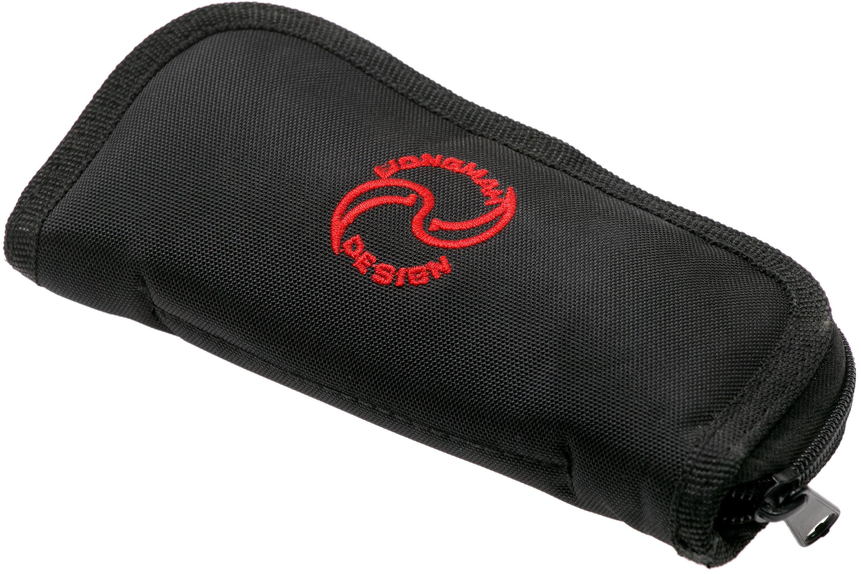 Liong Mah Lanny, Brown Canvas Micarta, Satin M390 pocket knife ...