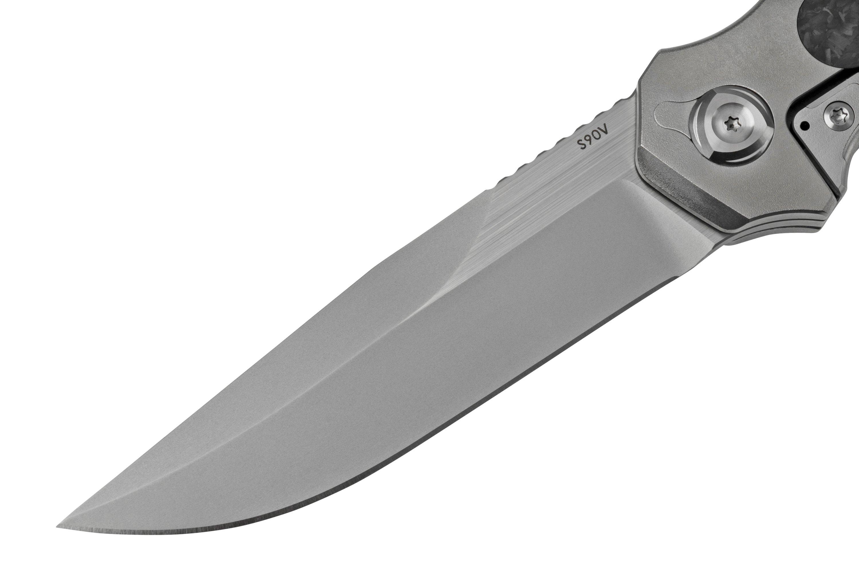 Liong Mah Model 18 M18-CFL Marble Carbon Fiber Lefty pocket knife ...