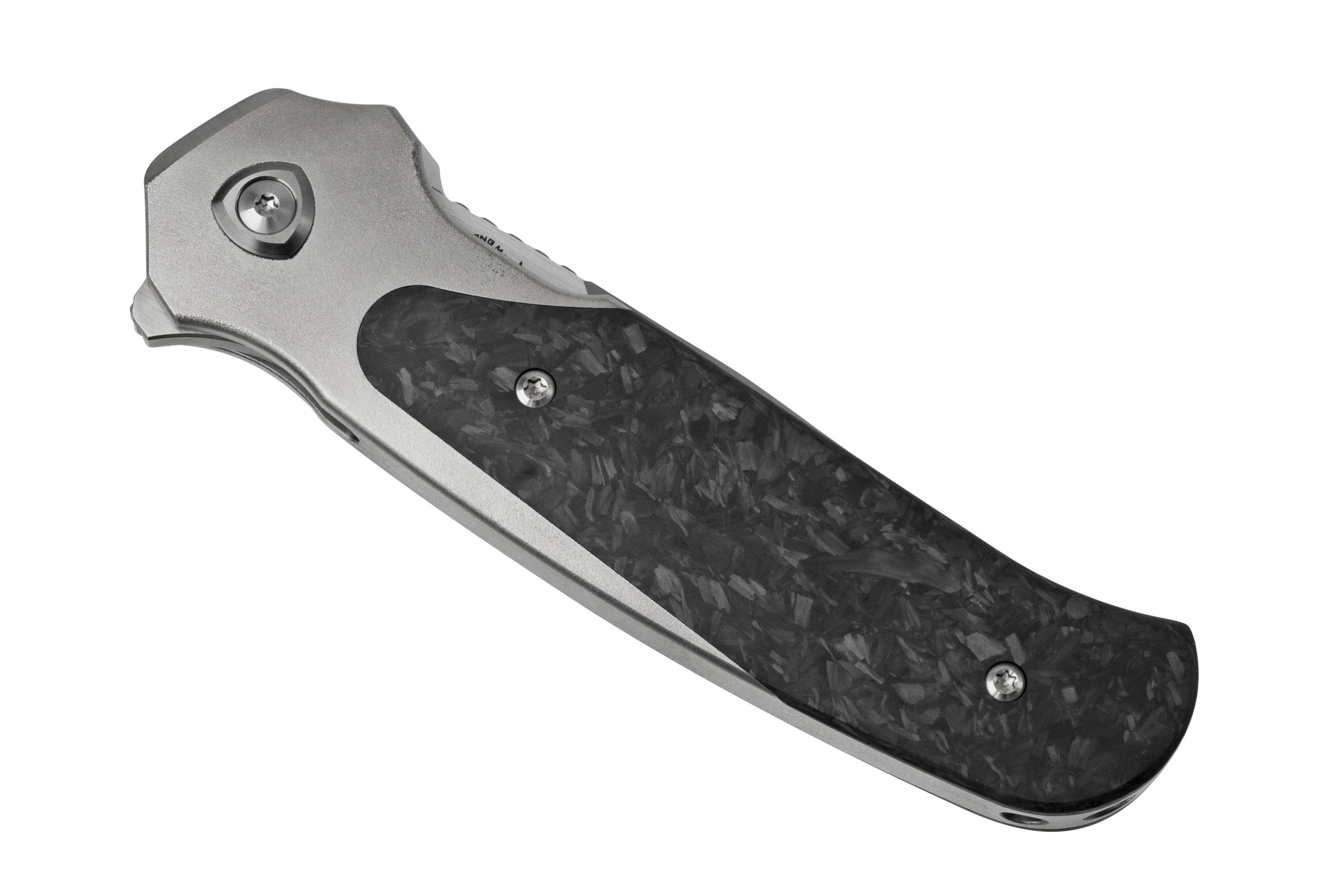 Liong Mah Model 18 M18-CFL Marble Carbon Fiber Lefty pocket knife ...