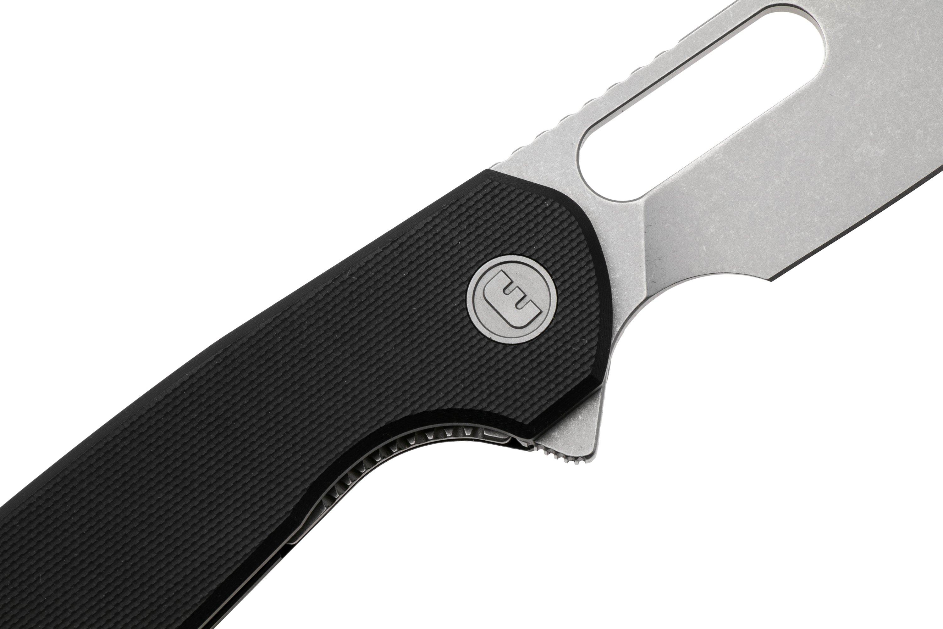 Eutektik Trinity TRI-BSW-L Stonewashed 14C28N, Black G10, left-handed ...