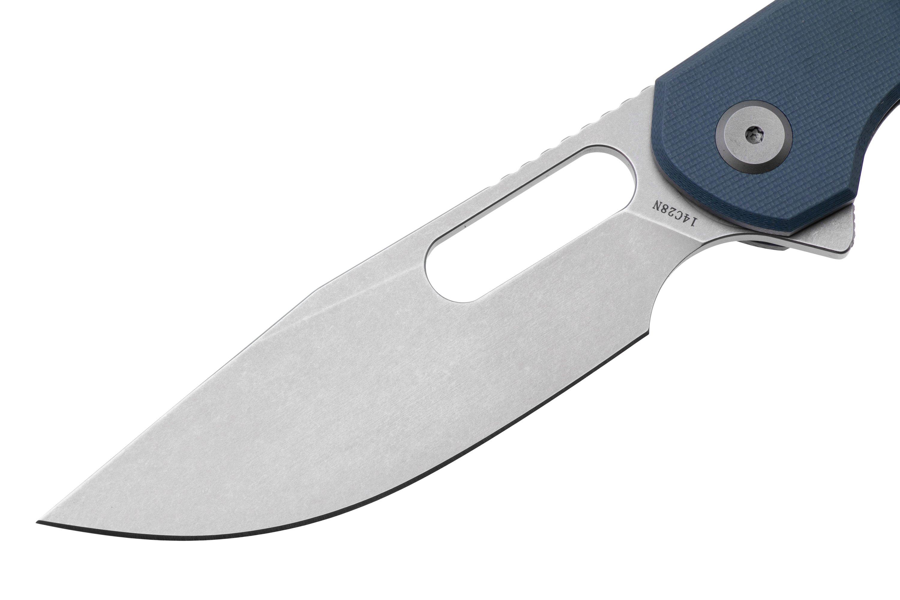 Eutektik Trinity TRI-DSW-L Stonewashed 14C28N, Blue G10, left-handed ...