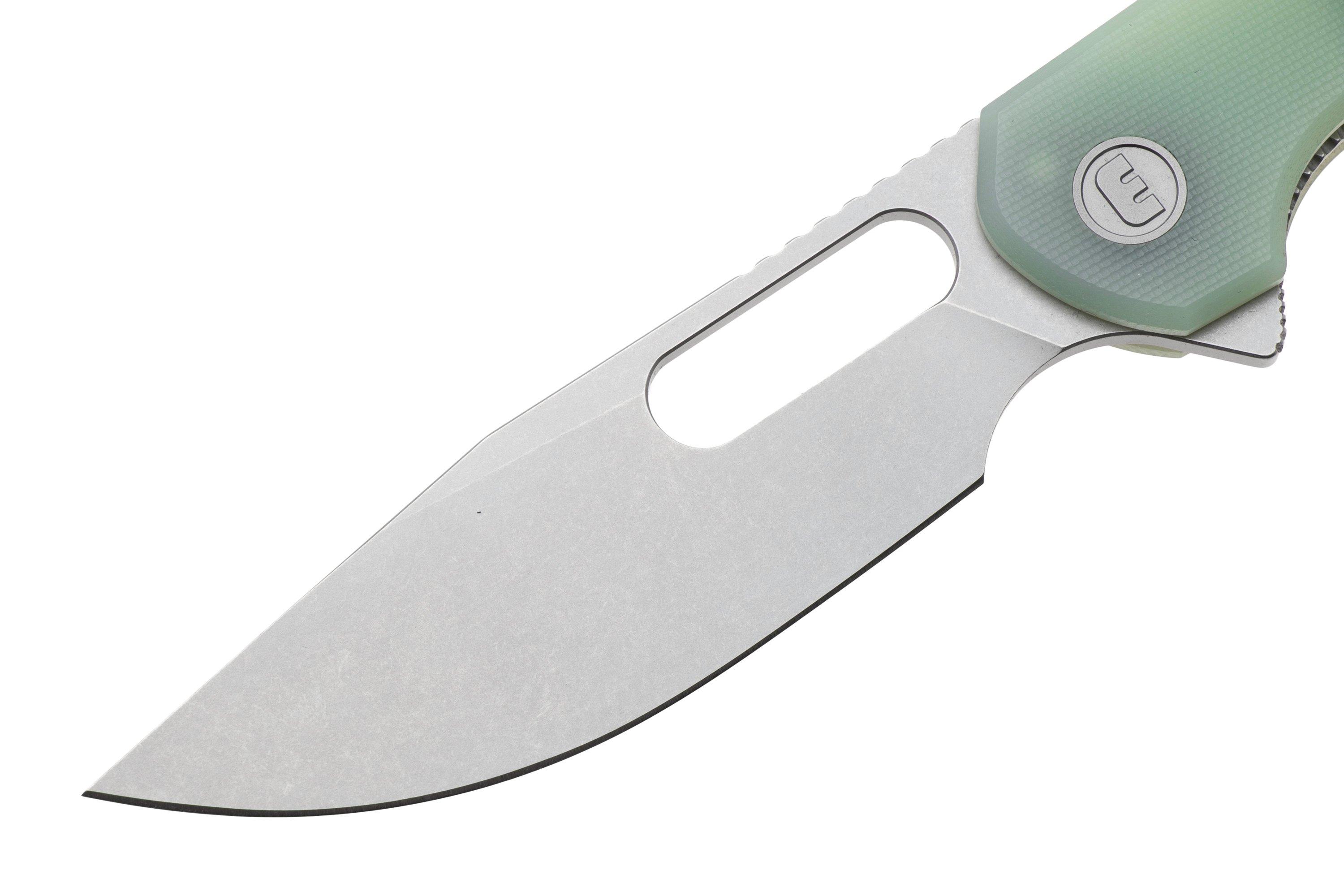 Eutektik Trinity TRI-JSW-R Stonewashed 14C28N, Jade G10, pocket knife ...