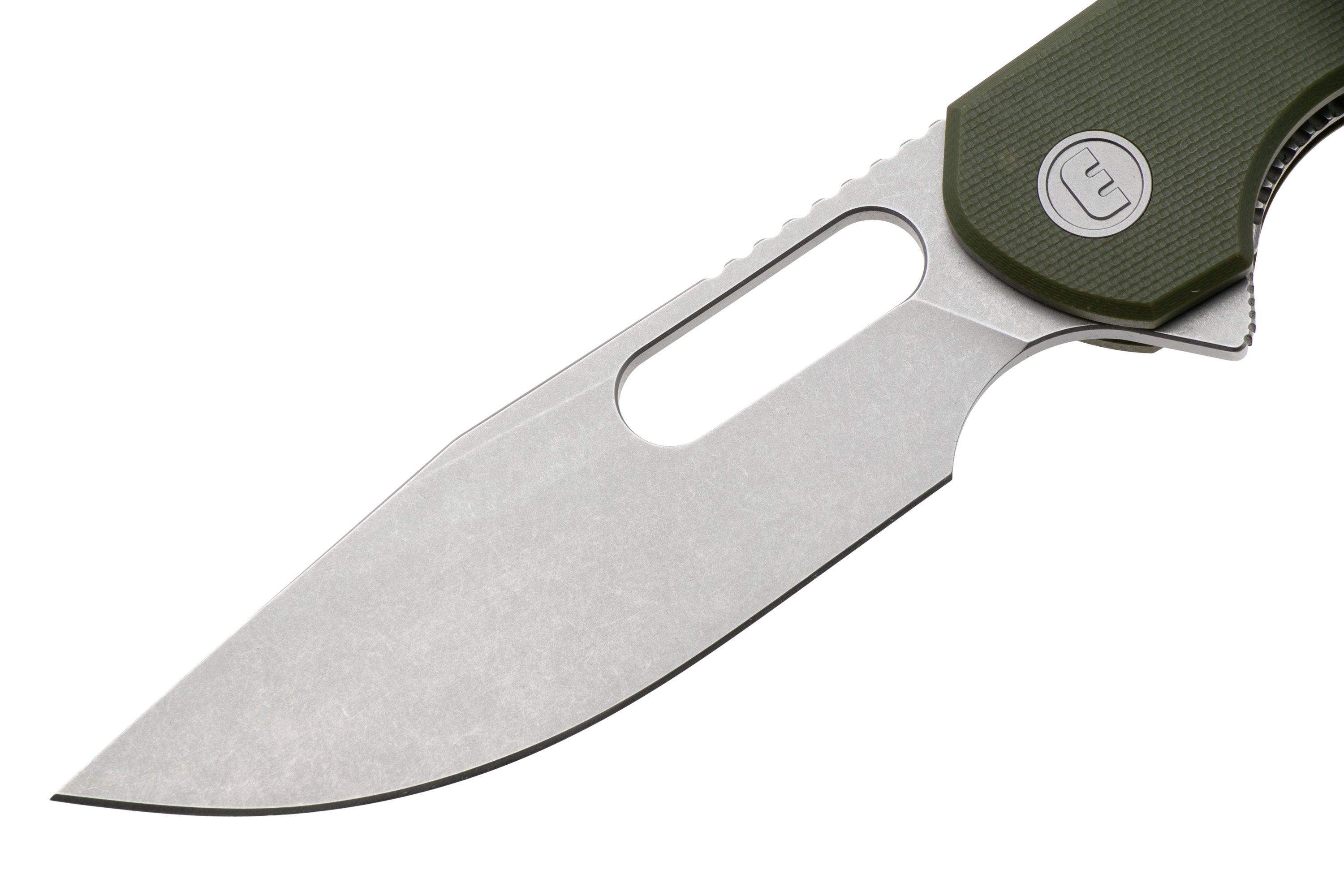 Eutektik Trinity TRI-OGSW-R Stonewashed 14C28N, OD Green G10, pocket ...