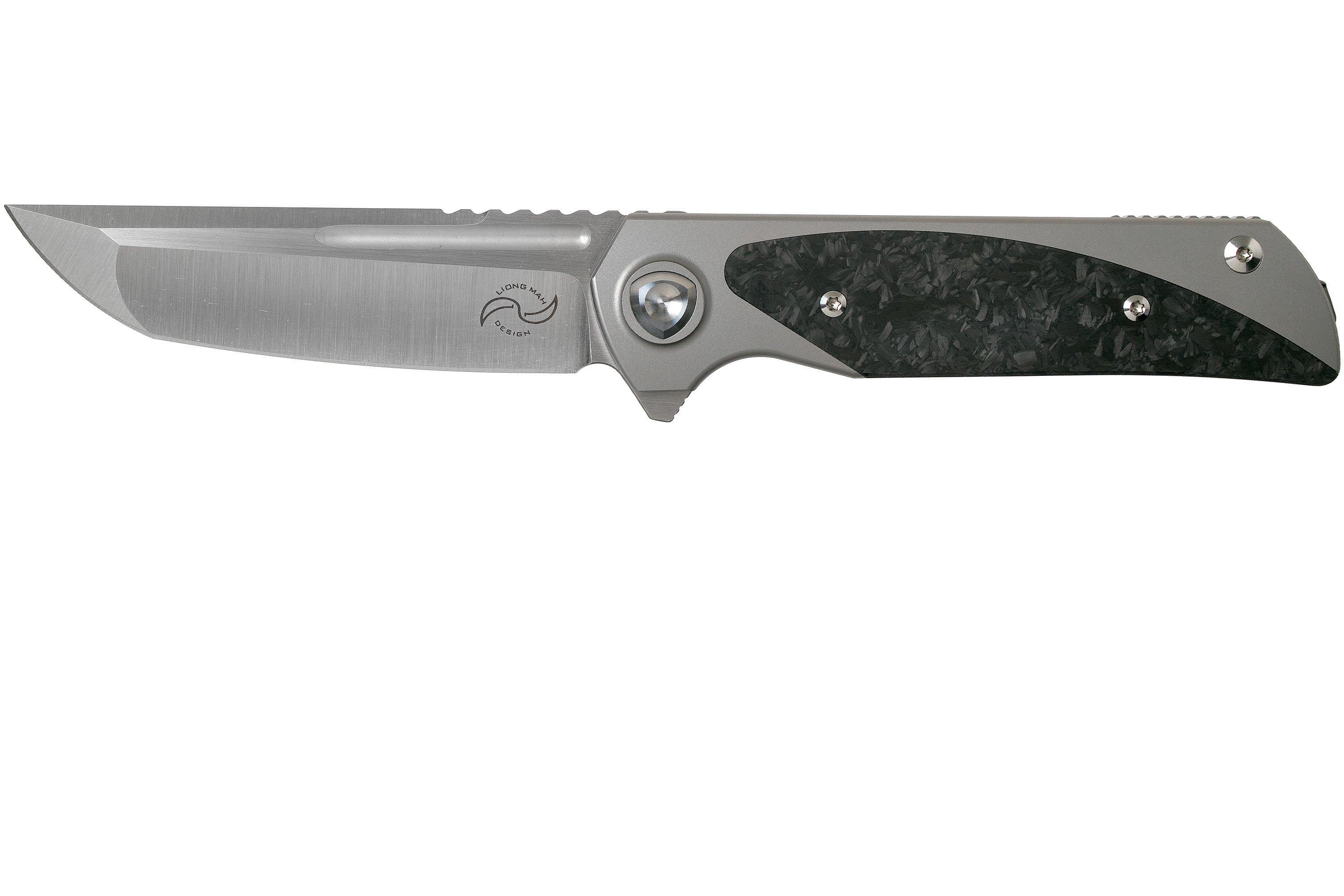 Liong Mah Warrior Two V3 Marble Carbon Fibre pocket knife ...