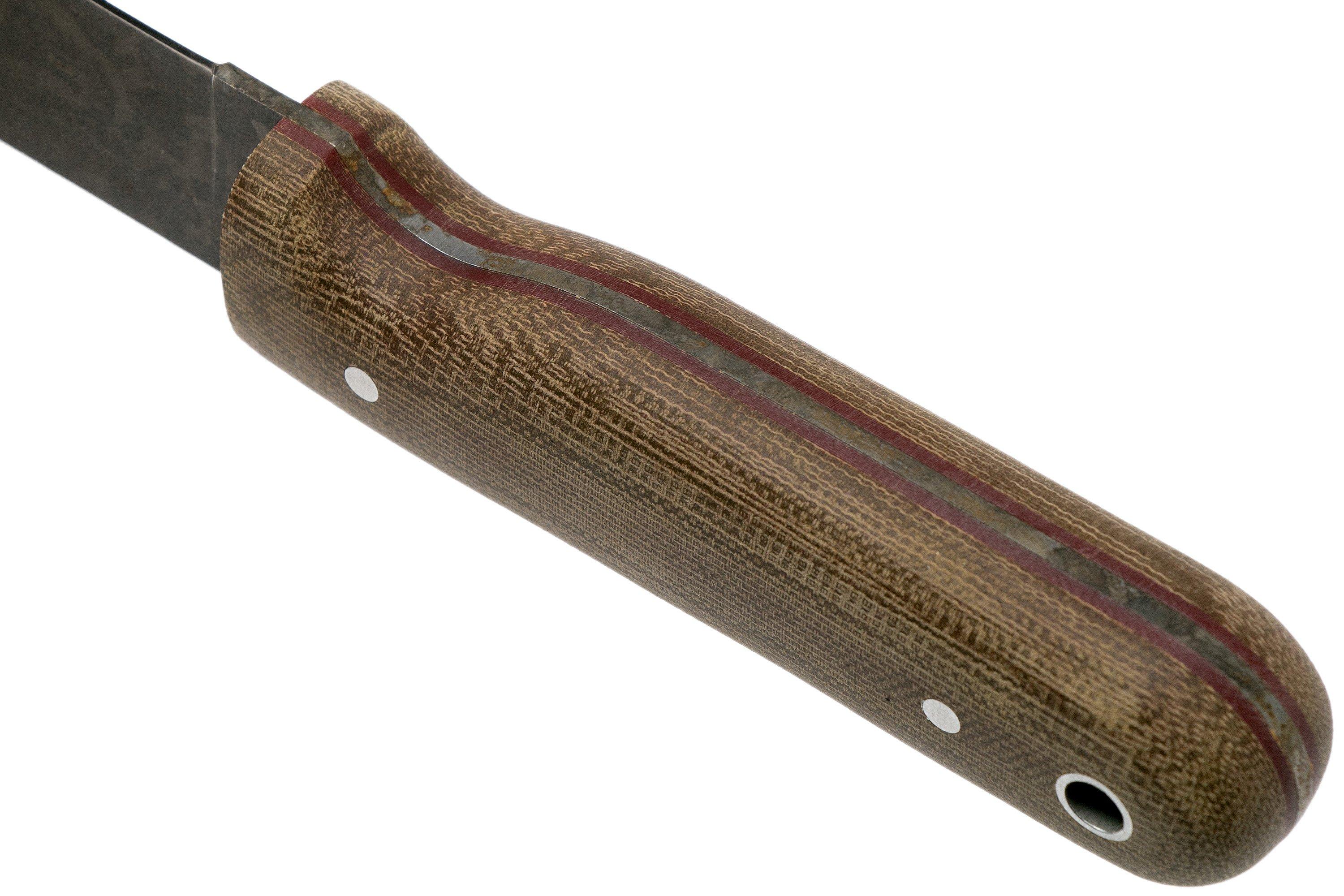 LT Wright Bushcrafter HC, 1075, Matte Green Micarta, Red Liners ...