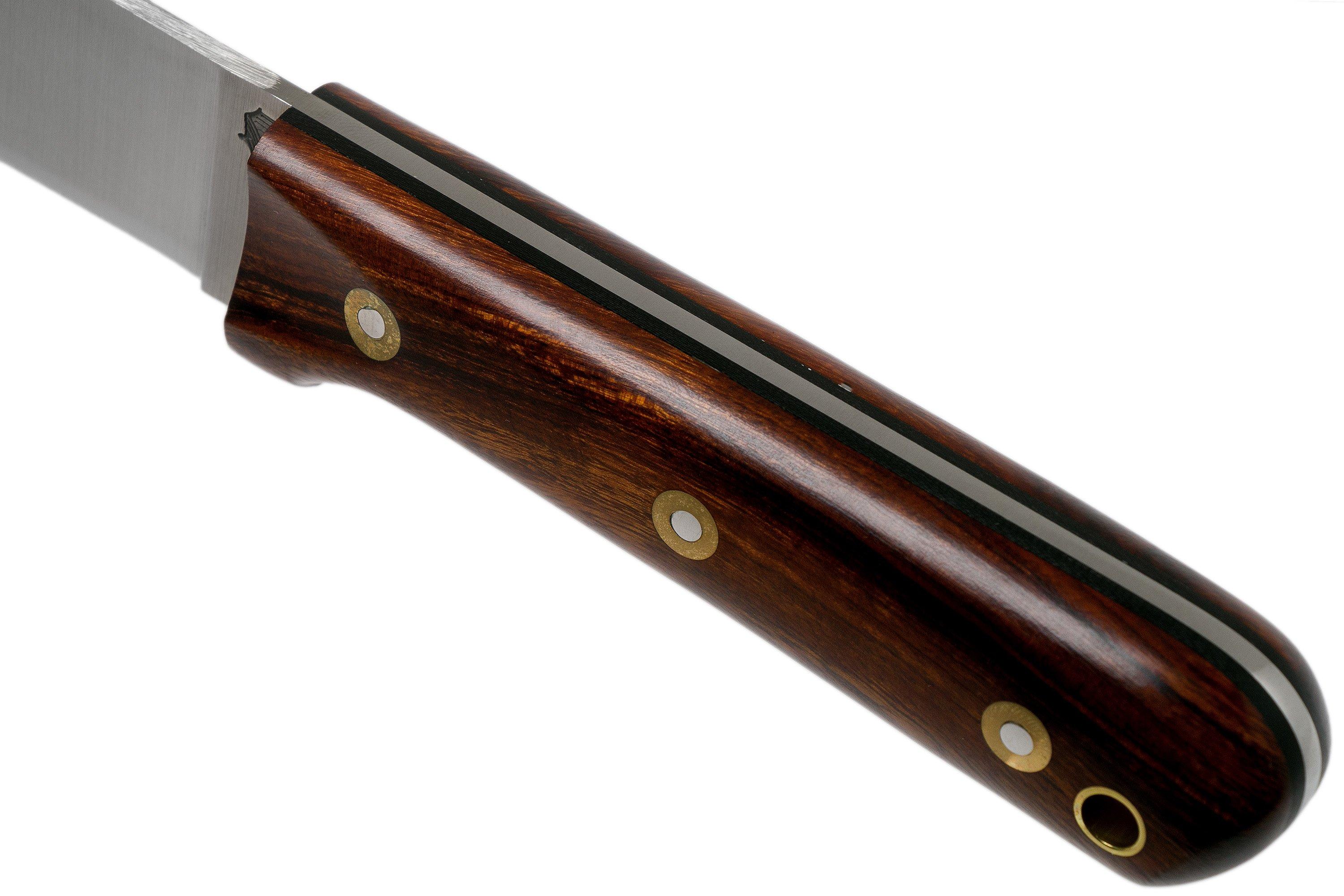 LT Wright Genesis Flat Grind, A2, Desert Ironwood, Leather sheath ...