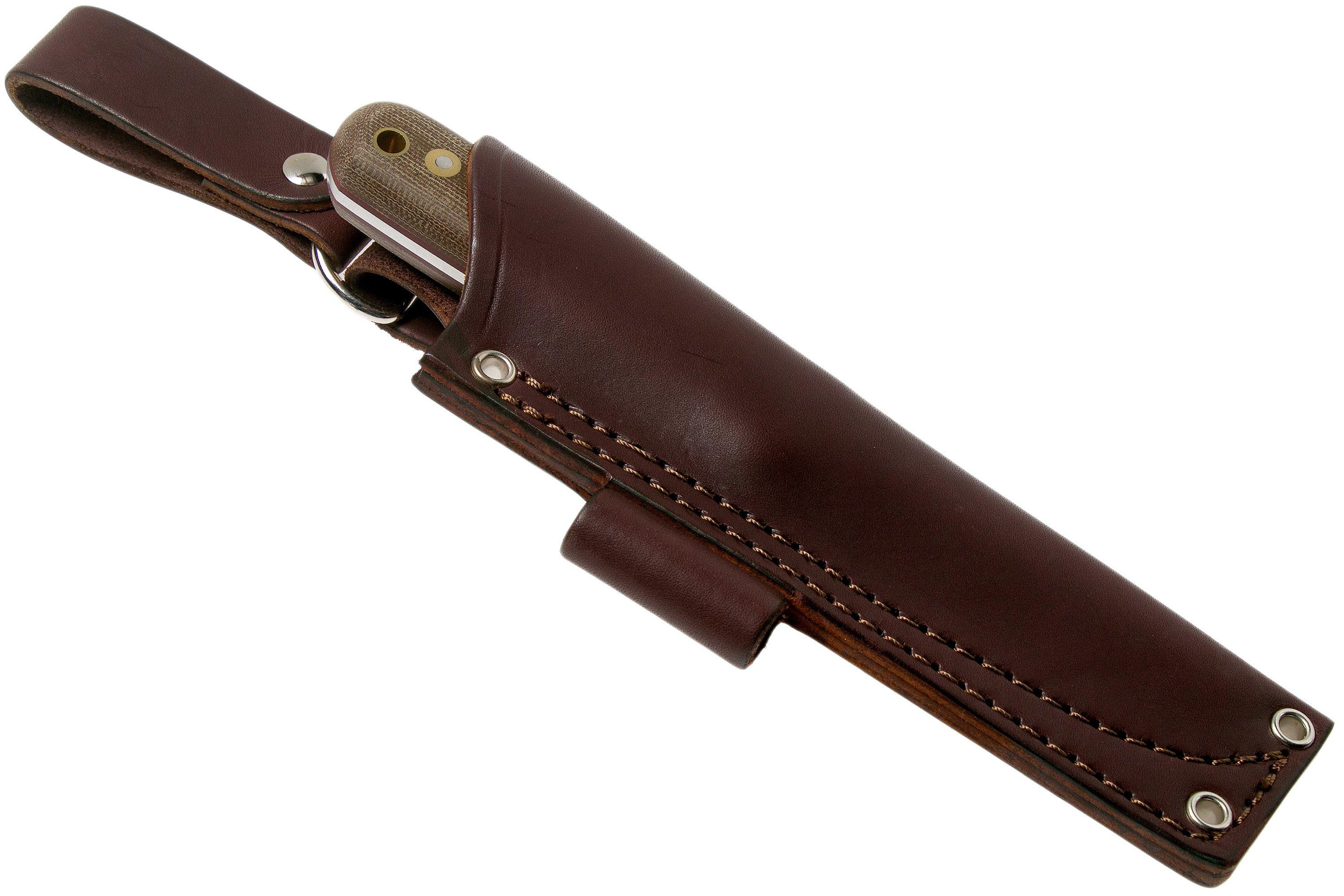 LT Wright Genesis Scandi Grind, A2, Matte Green Micarta, Red Liners ...