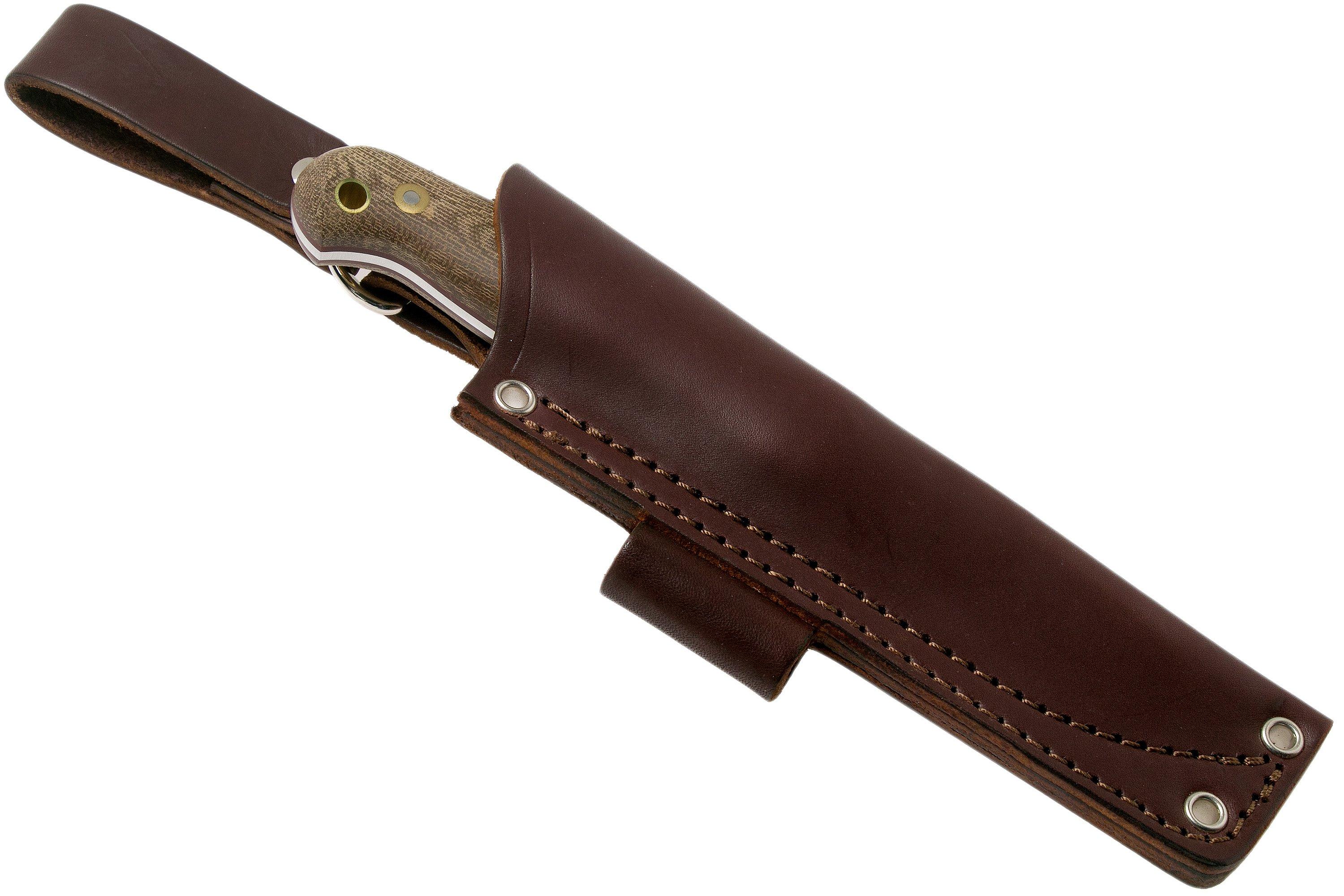 LT Wright GNS Scandi Grind, O1, Matte Green Micarta, Red Liners ...