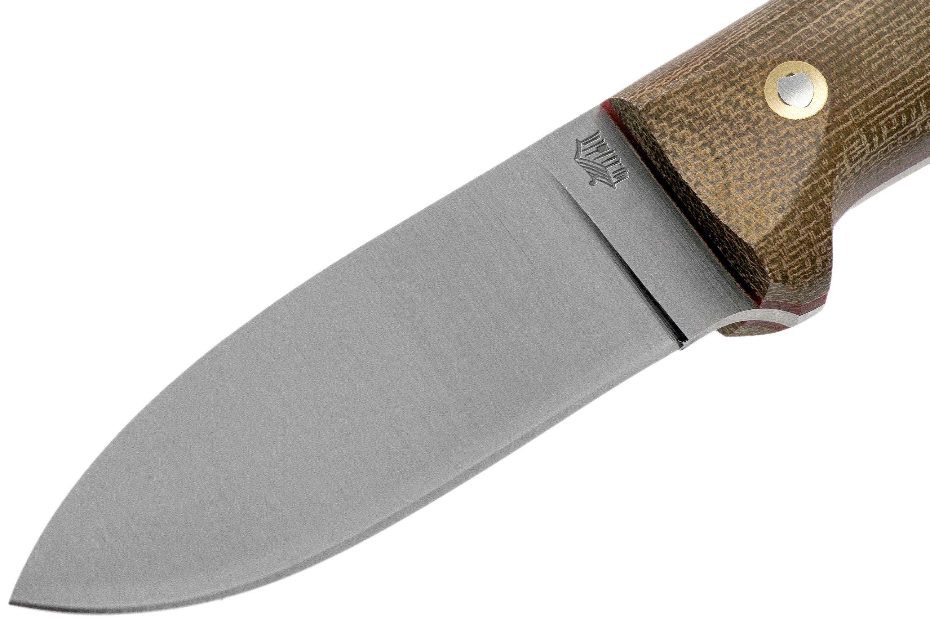 LT Wright Next Gen, A2, Matte Green Micarta, Red Liners, Leather sheath ...