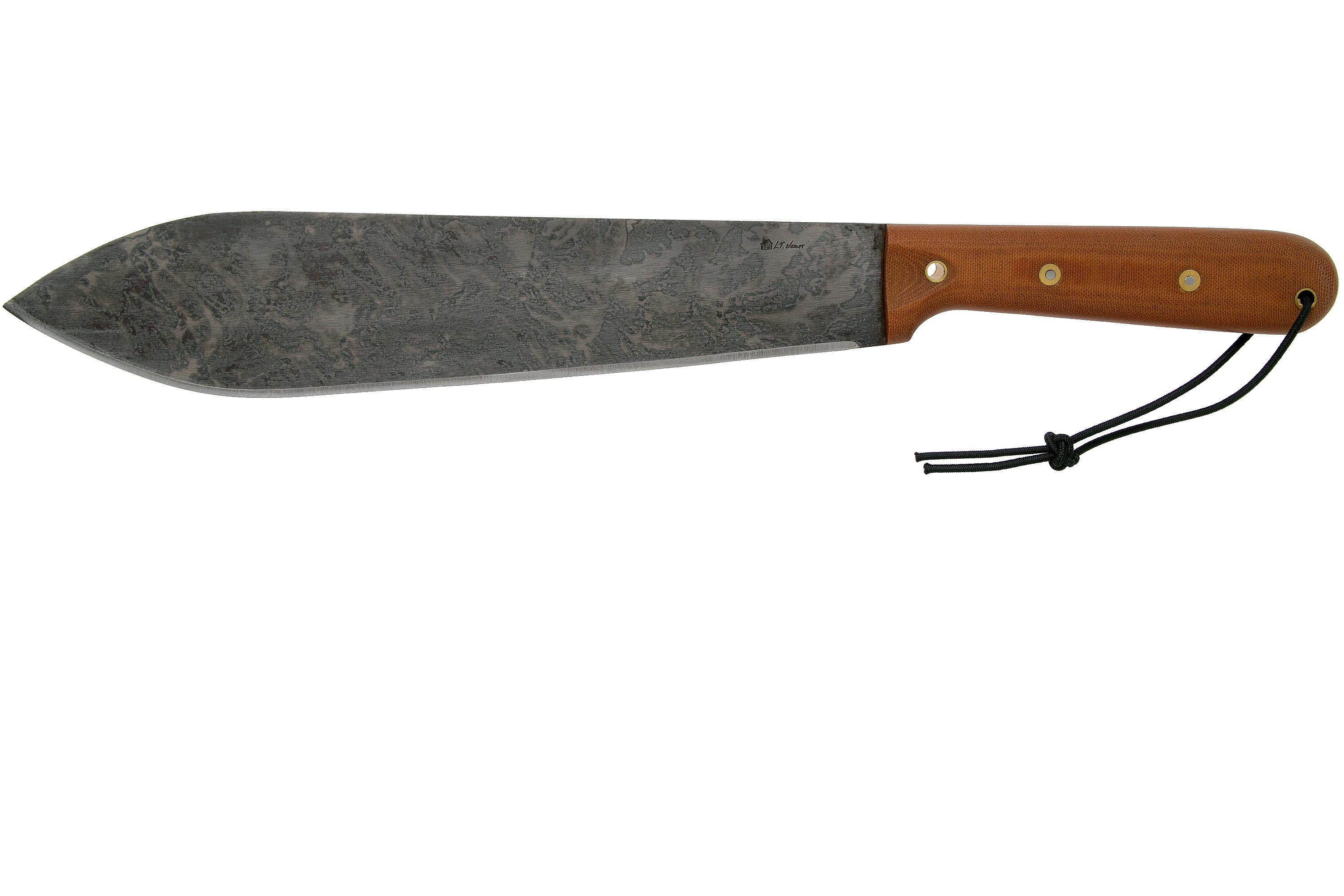 LT Wright The Overland Machete, 1075, Matte Natural Micarta, Kydex ...