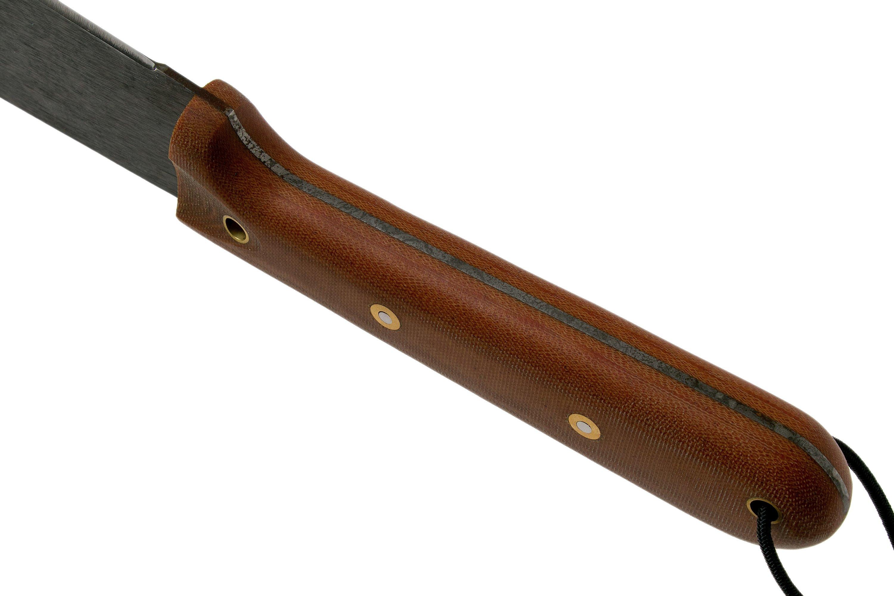 LT Wright The Overland Machete, 1075, Matte Natural Micarta, Kydex ...