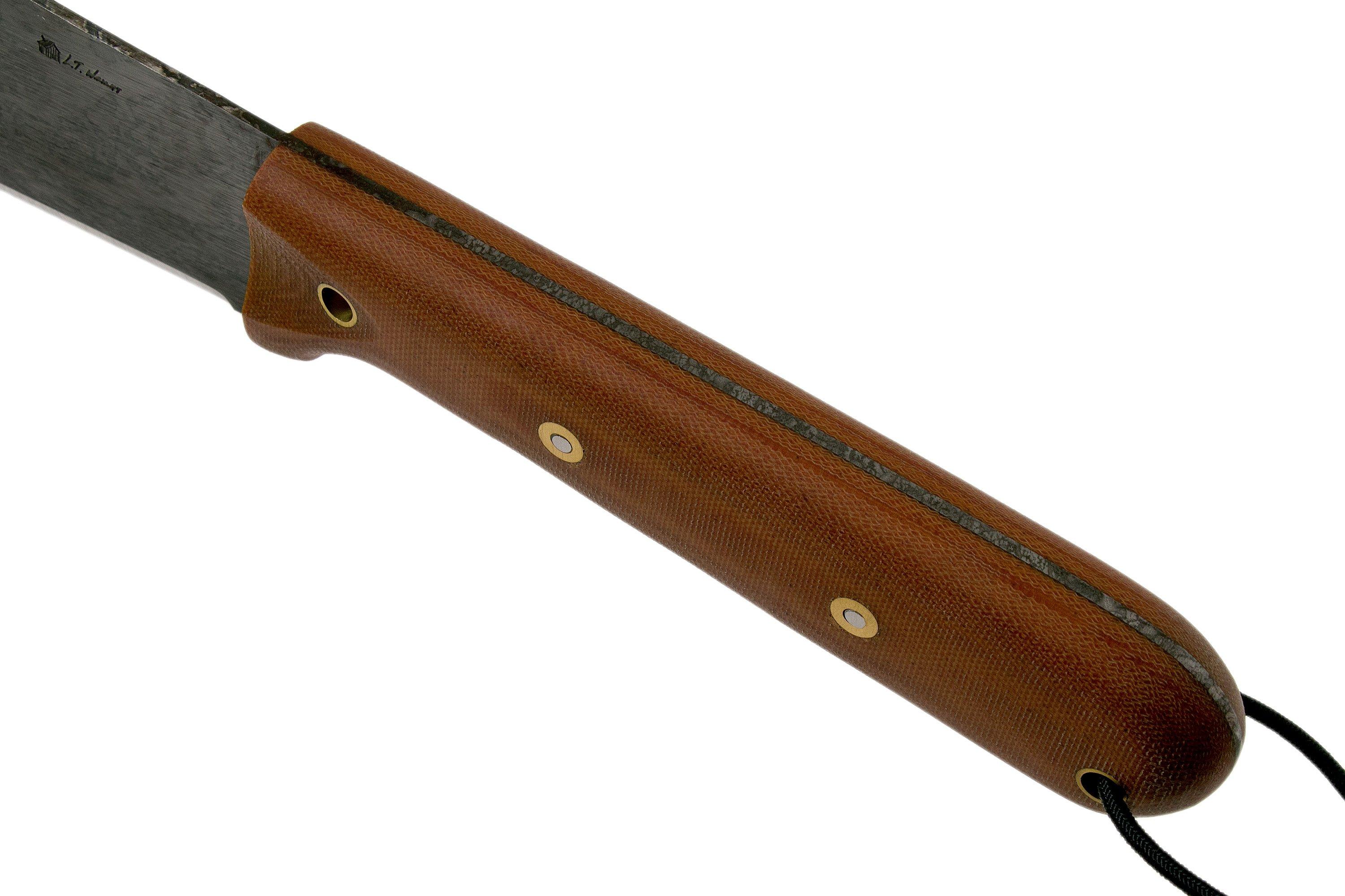 LT Wright The Overland Machete, 1075, Matte Natural Micarta, Kydex ...