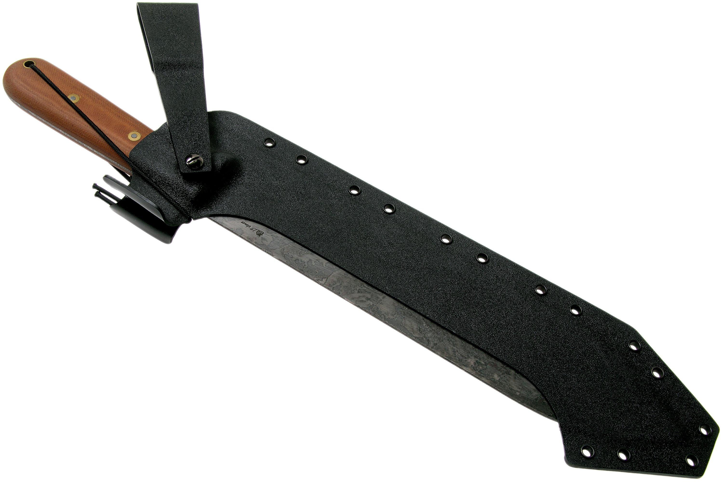 LT Wright The Overland Machete, 1075, Matte Natural Micarta, Kydex ...