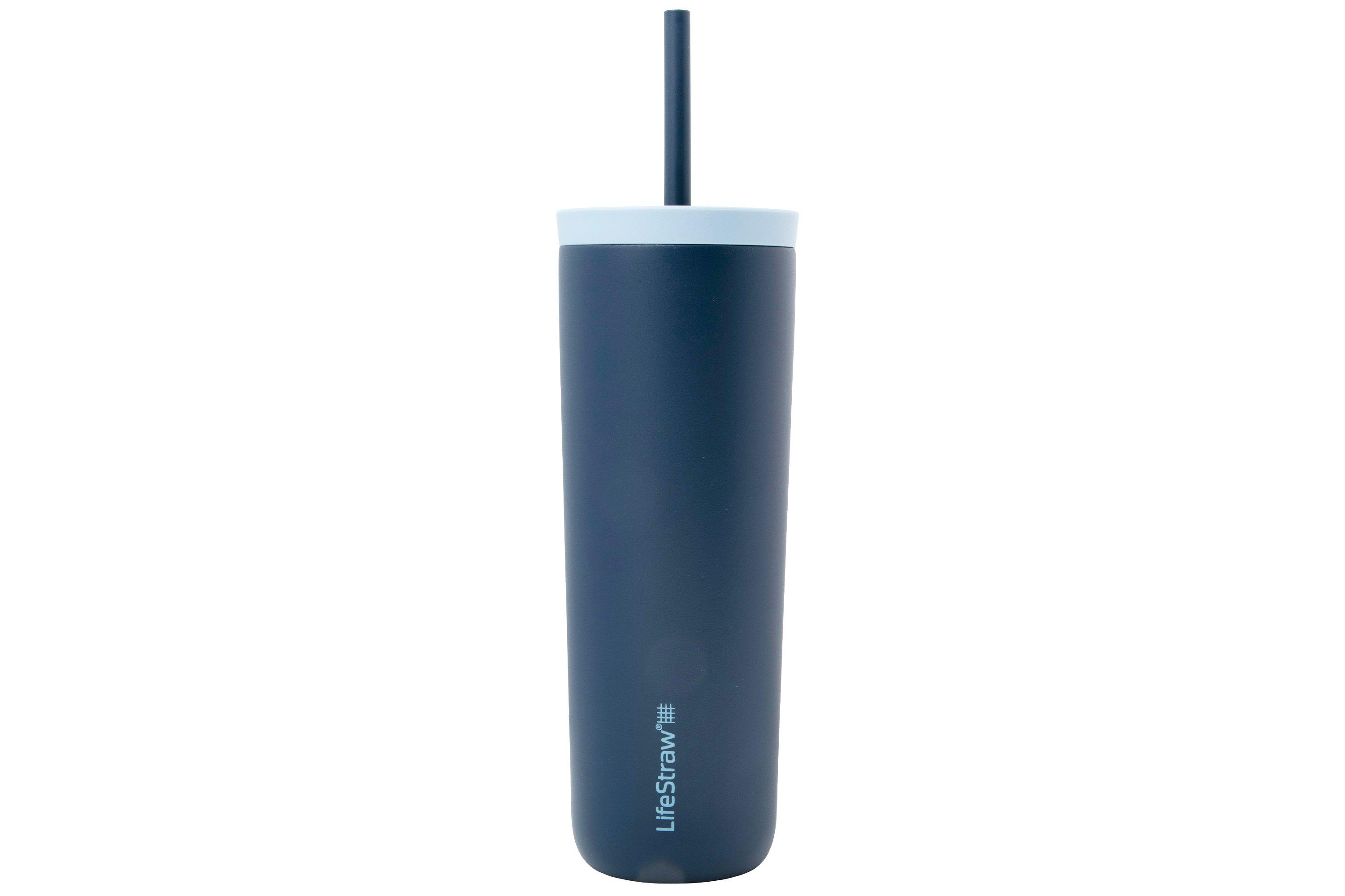 LifeStraw Go Steel Tumbler Aegean Sea, tumbler with water filter, 530 ...