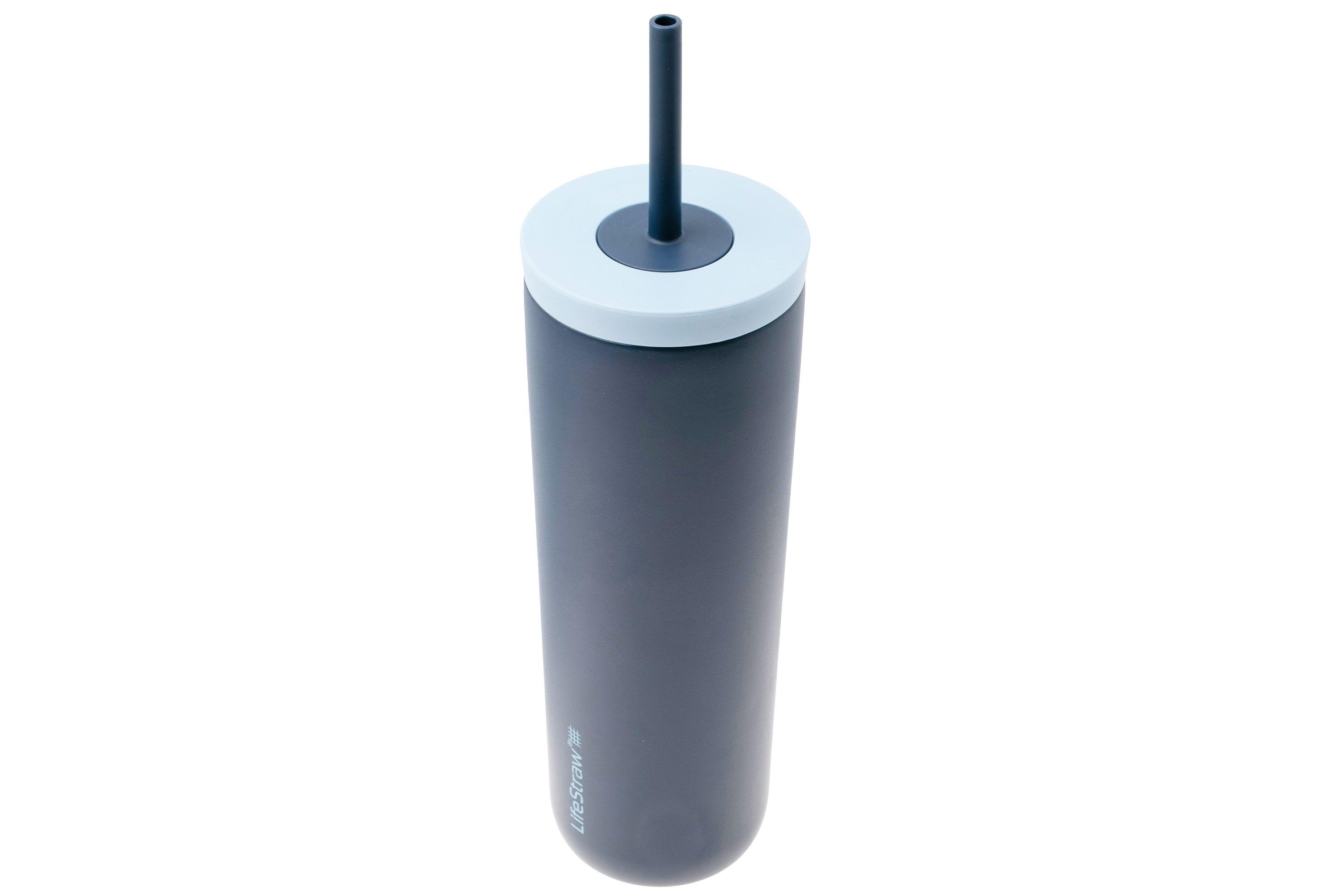 LifeStraw Go Steel Tumbler Aegean Sea, tumbler with water filter, 530 ...