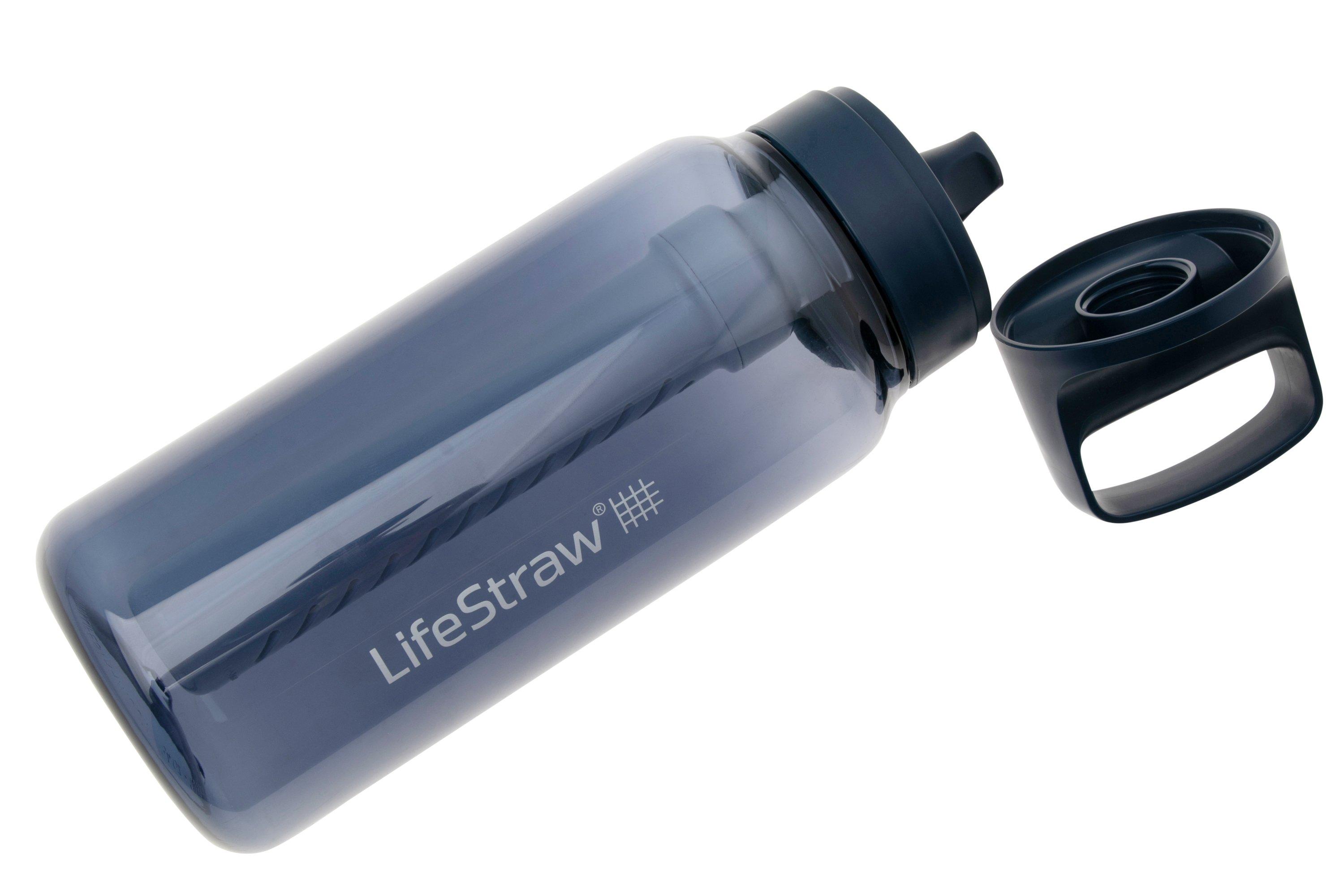 LifeStraw Go Aegean Sea GO-1L-SEA BPA-Free Plastic, water bottle with 2 ...