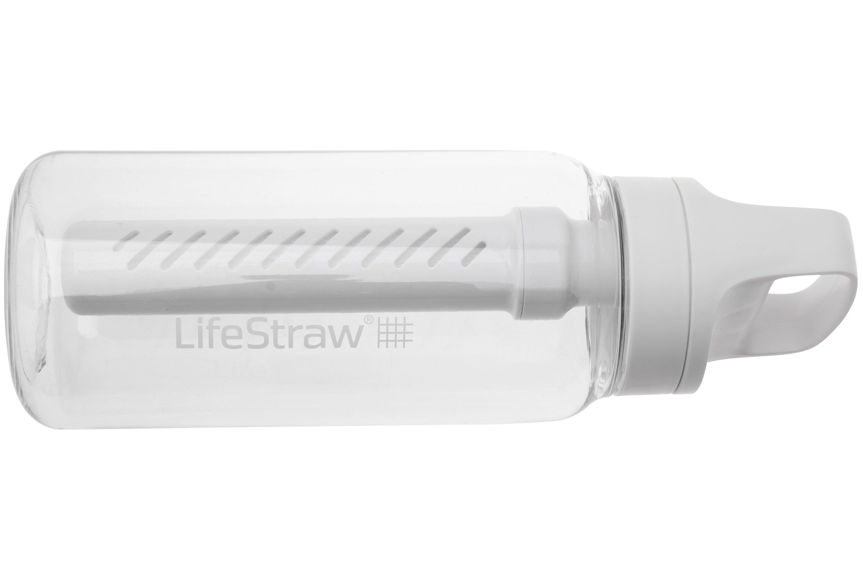 LifeStraw Go Polar White GO-1L-WHT BPA-Free Plastic, botella de agua ...