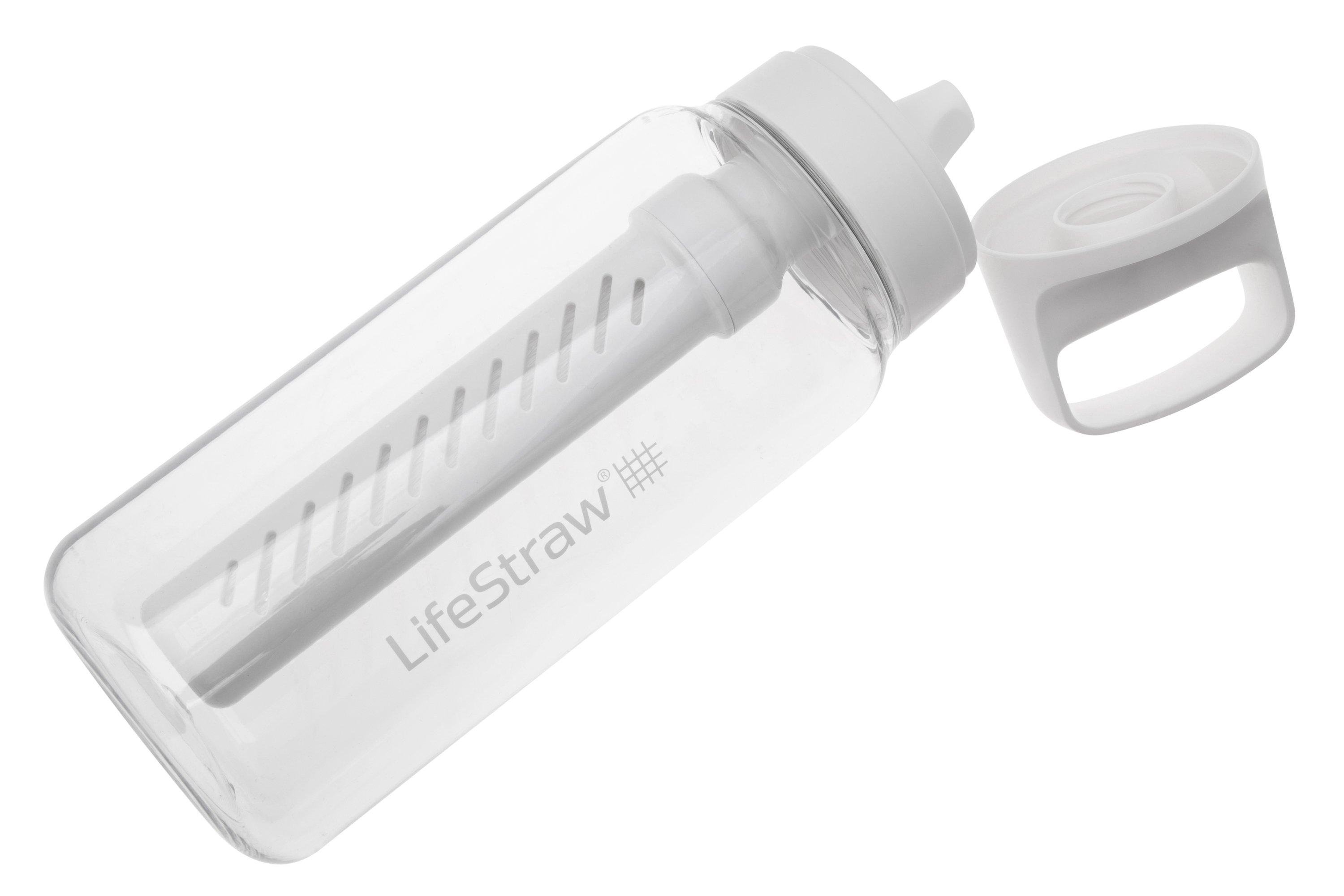 LifeStraw Go Polar White GO-1L-WHT BPA-Free Plastic, water bottle with ...