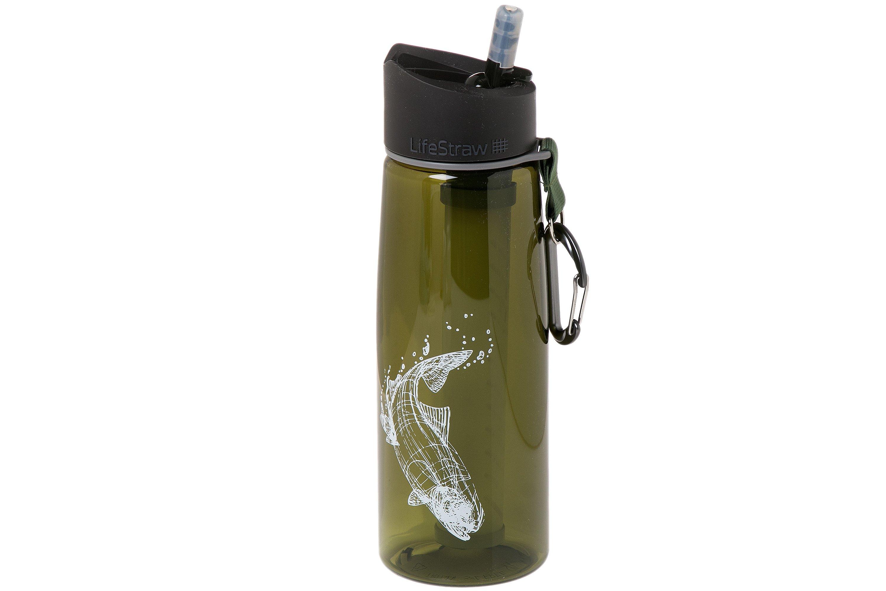 LifeStraw Go botella de agua de 2 etapas con filtro, verde oscuro con ...