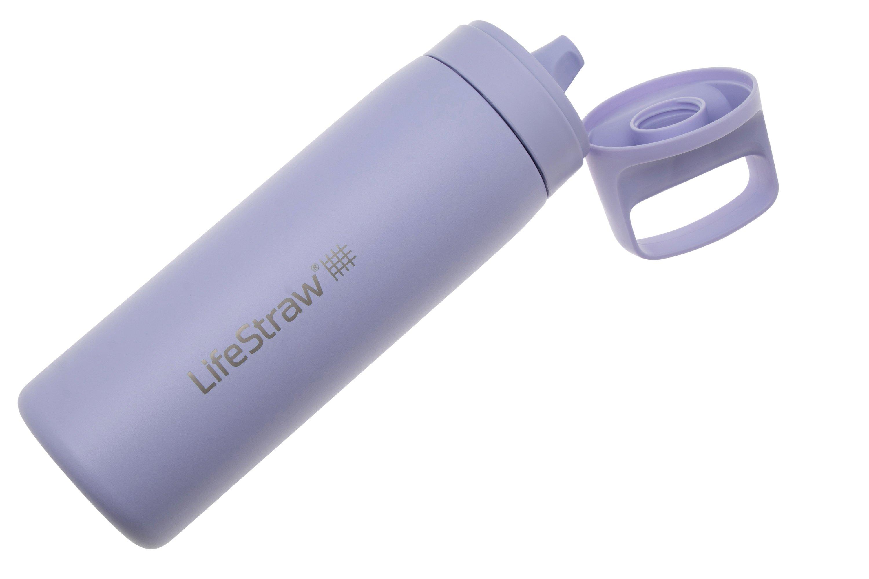 LifeStraw Go Provence Purple GOST-530ML-PUR Stainless Steel, botella de ...