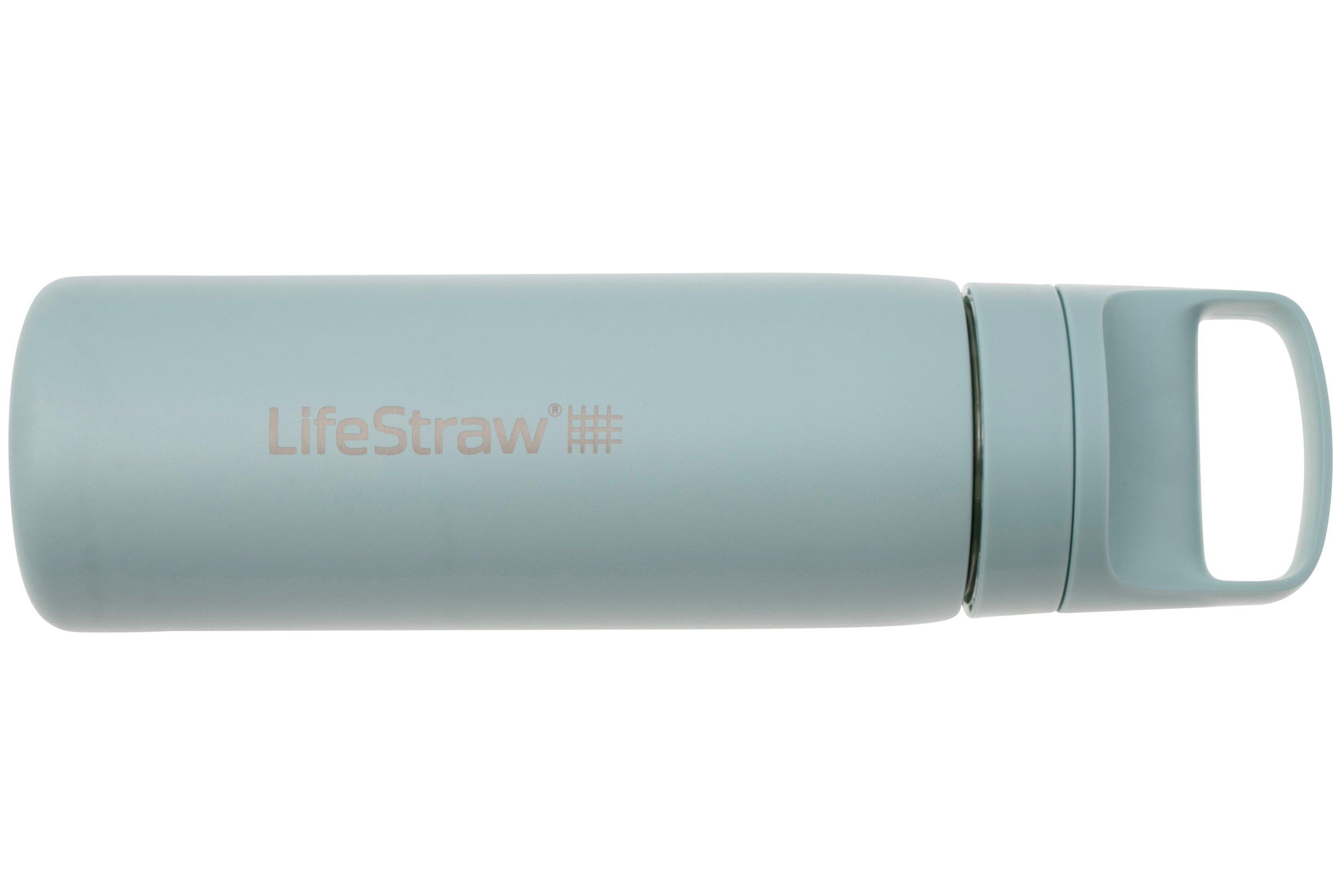 LifeStraw Go Seafoam GOST-530ML-SEAF Stainless Steel, waterfles met 2 ...