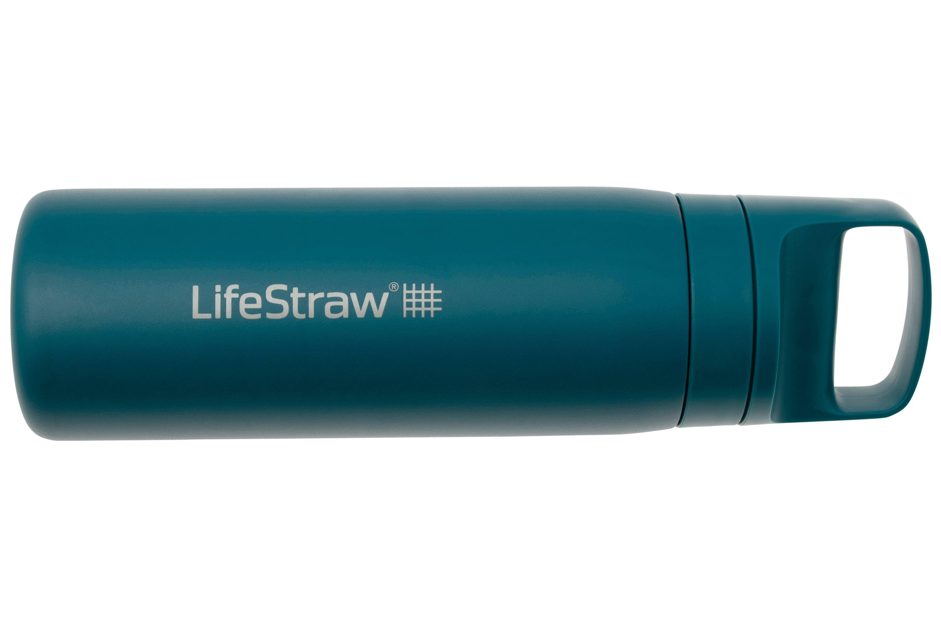 LifeStraw Go Laguna Teal GOST-530ML-TEAL Stainless Steel, botella de ...