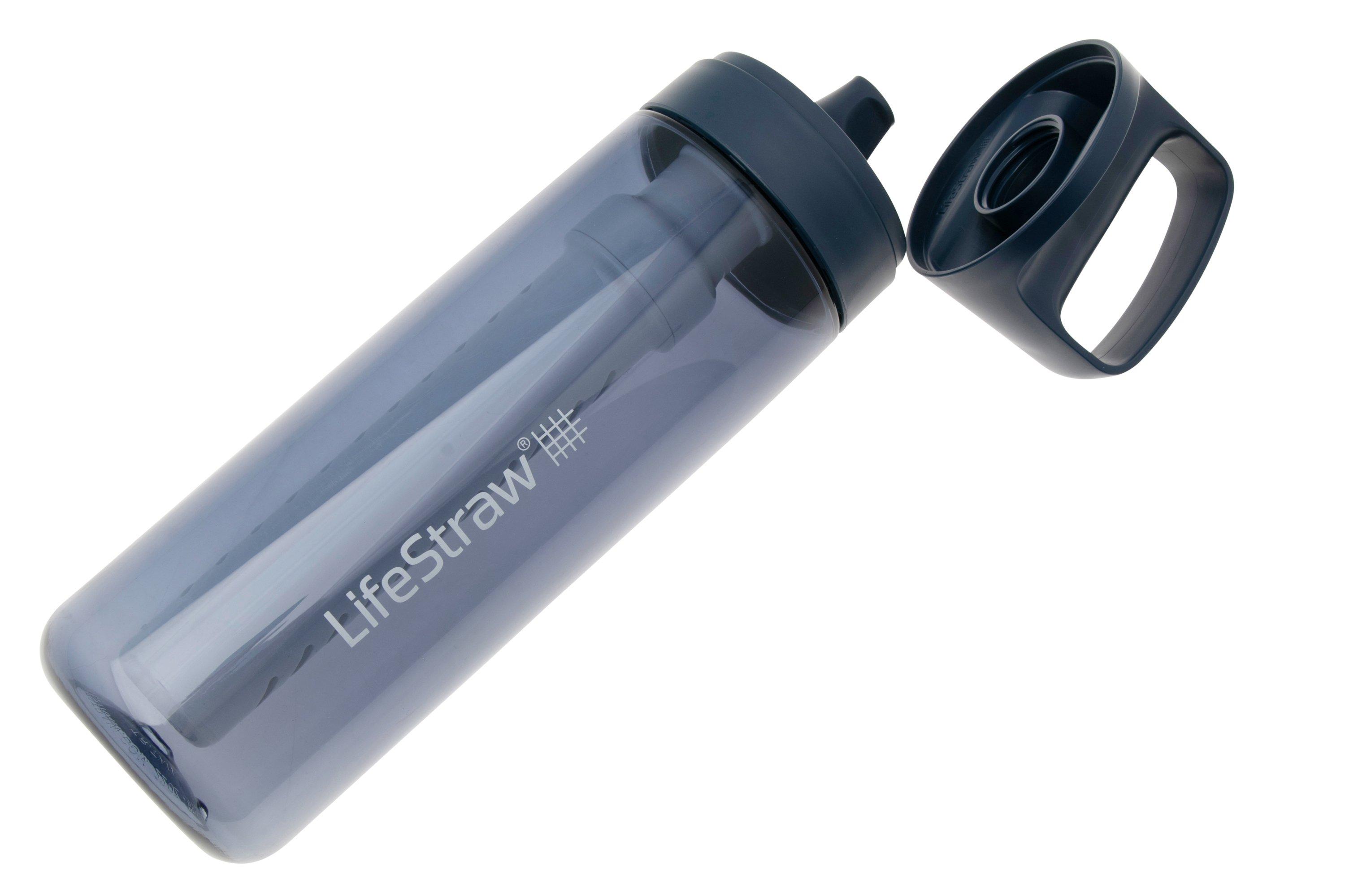 LifeStraw Go Aegean Sea GO-650ML-SEA BPA-Free Plastic, botella de agua ...