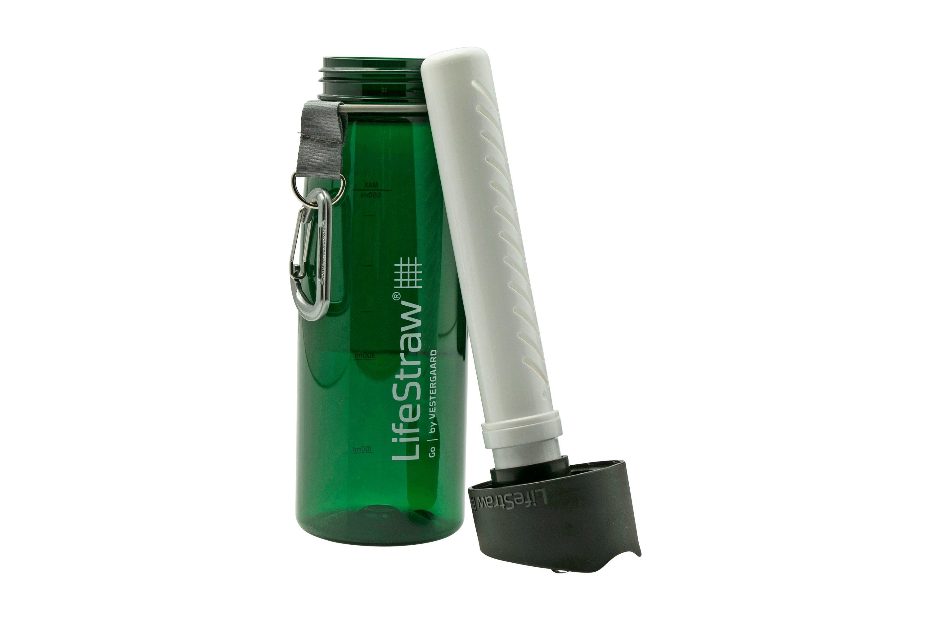 LifeStraw Go 2-stage Alpine Green, water bottle with filter 650 mL ...