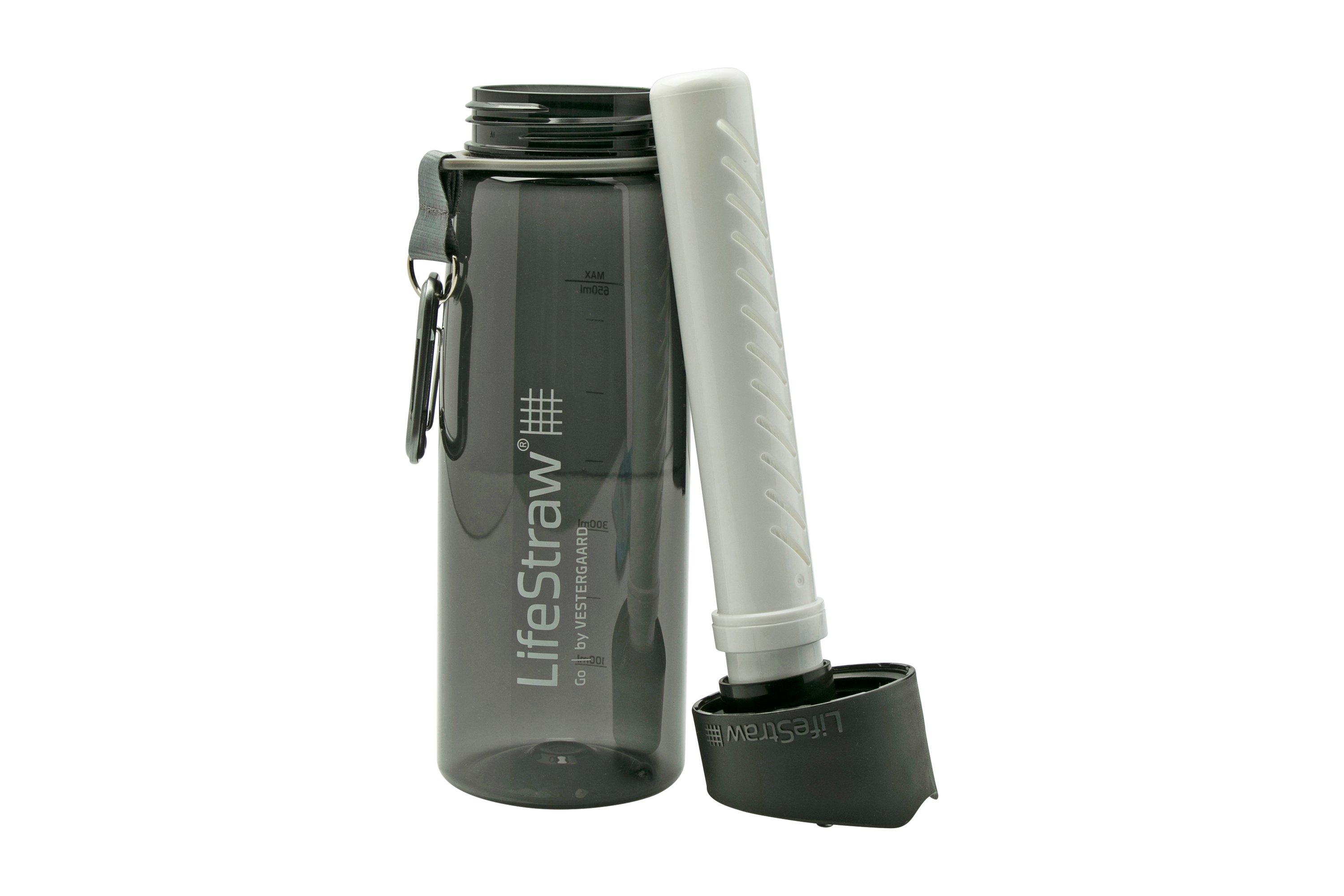 LifeStraw Go 2-stage Dark Grey, water bottle with filter 650 mL ...