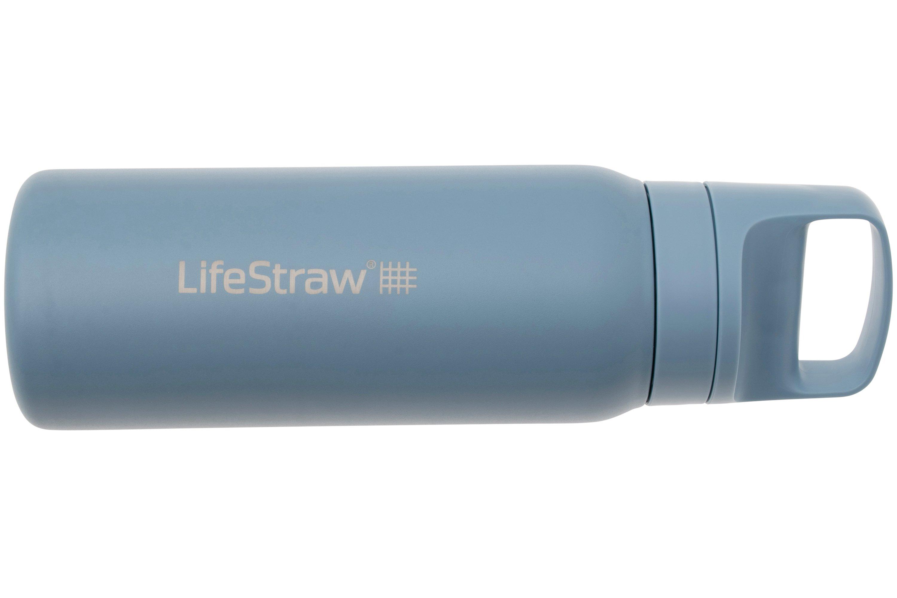 LifeStraw Go Icelandic Blue GOST-650ML-ICE Stainless Steel, botella de ...