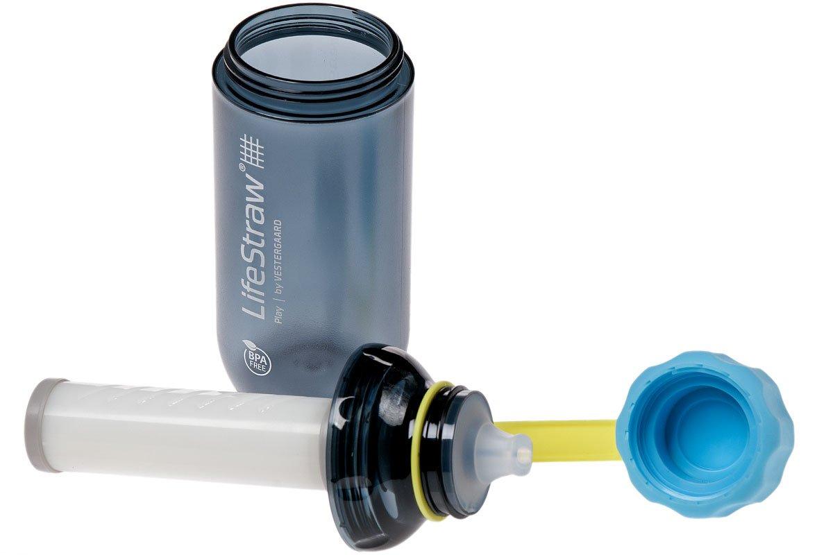 LifeStraw Play 2-stage waterbottle with filter, blue | Advantageously ...