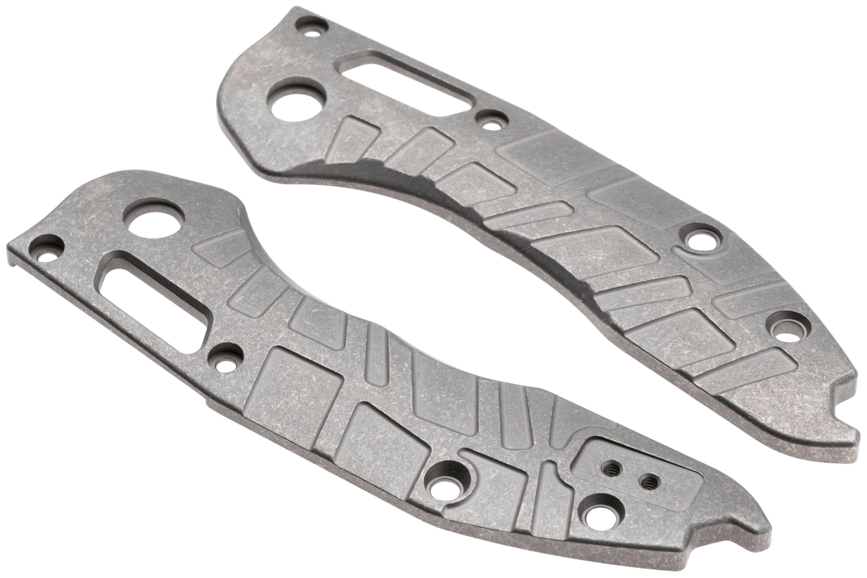 Lex Custom Microtech Stitch Scales V2 MS2SW, Stonewashed Titanium ...